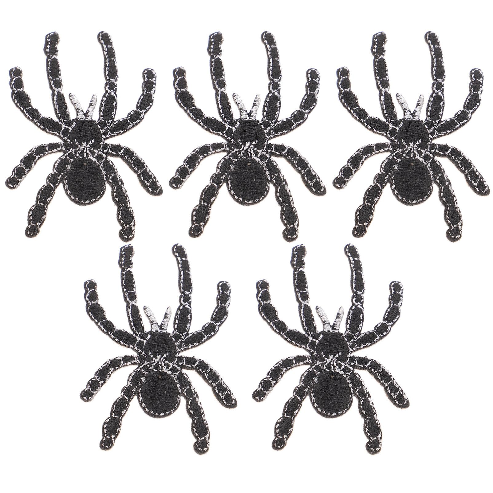Amazon.com: Spider Patch 5pcs Spider Patch Spider Embroidered Patches ...