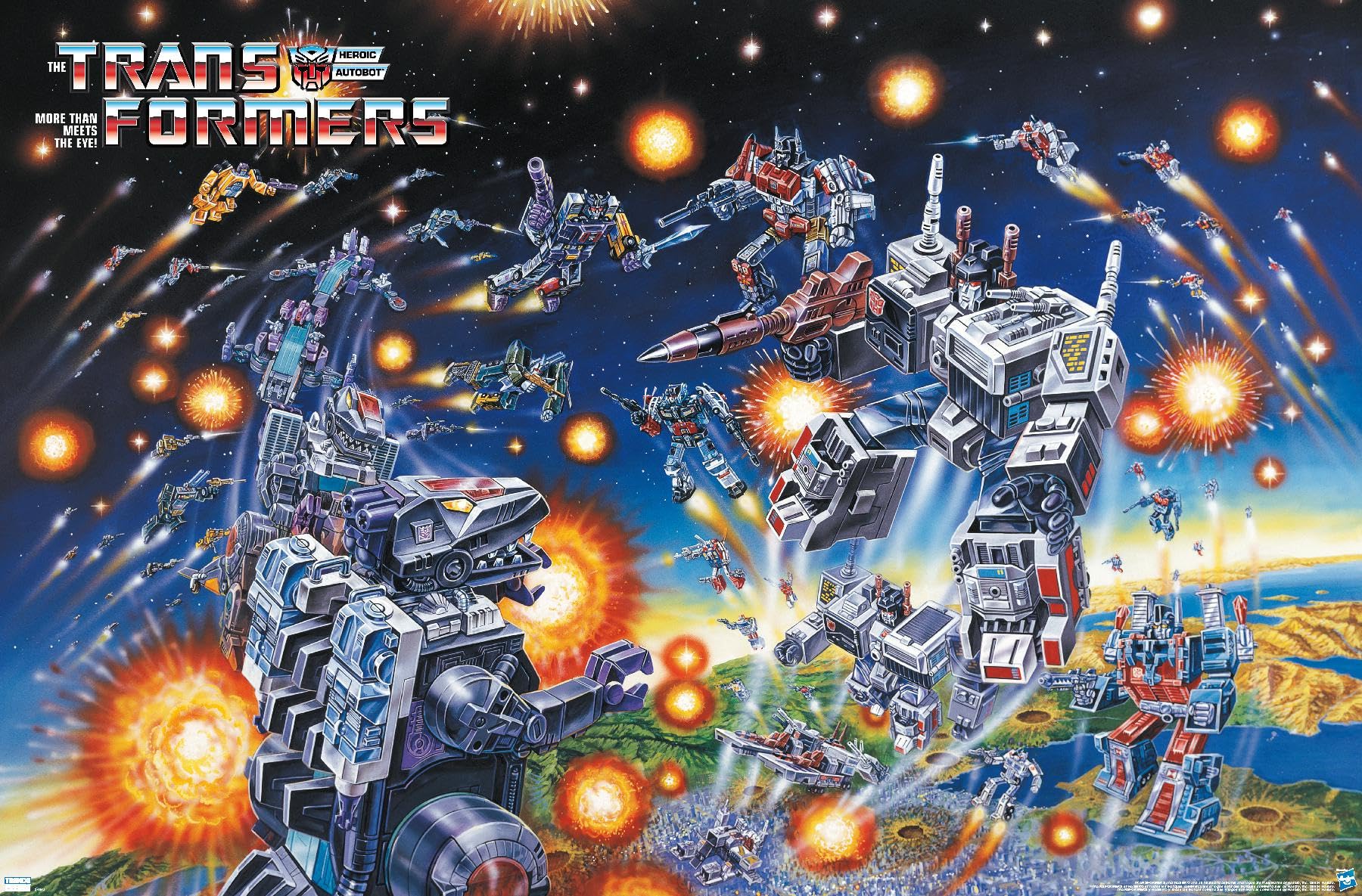 Amazon.com: Hasbro Transformers - 1986 Key Art B Wall Poster