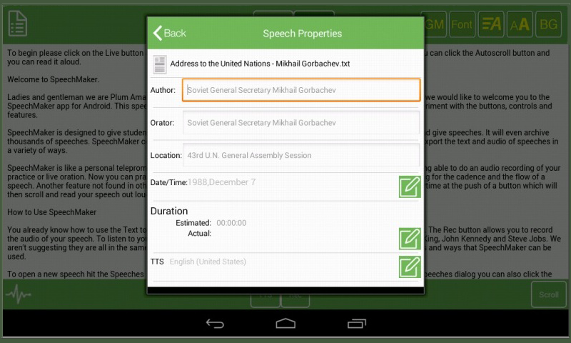 SpeechMaker - App on the Amazon Appstore