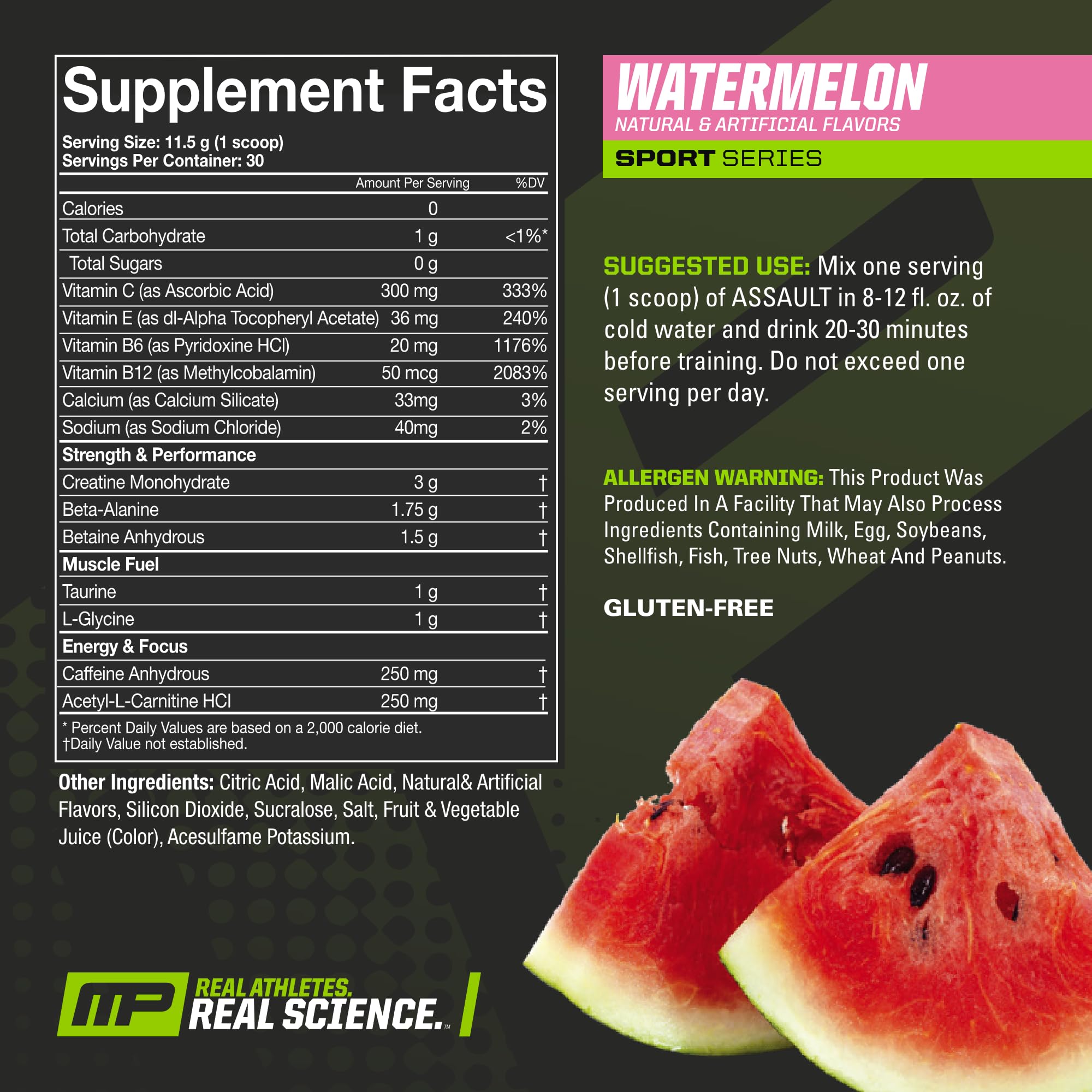 Muscle Pharm Assault Blue Arctic Raspberry