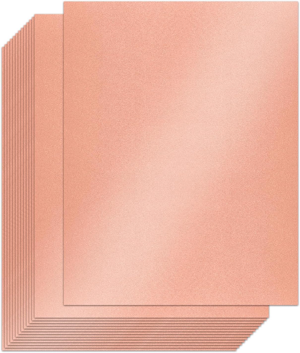 Amazon.com: Gondiane Pink Shimmer Paper,24 sheets Pearlized Coating ...