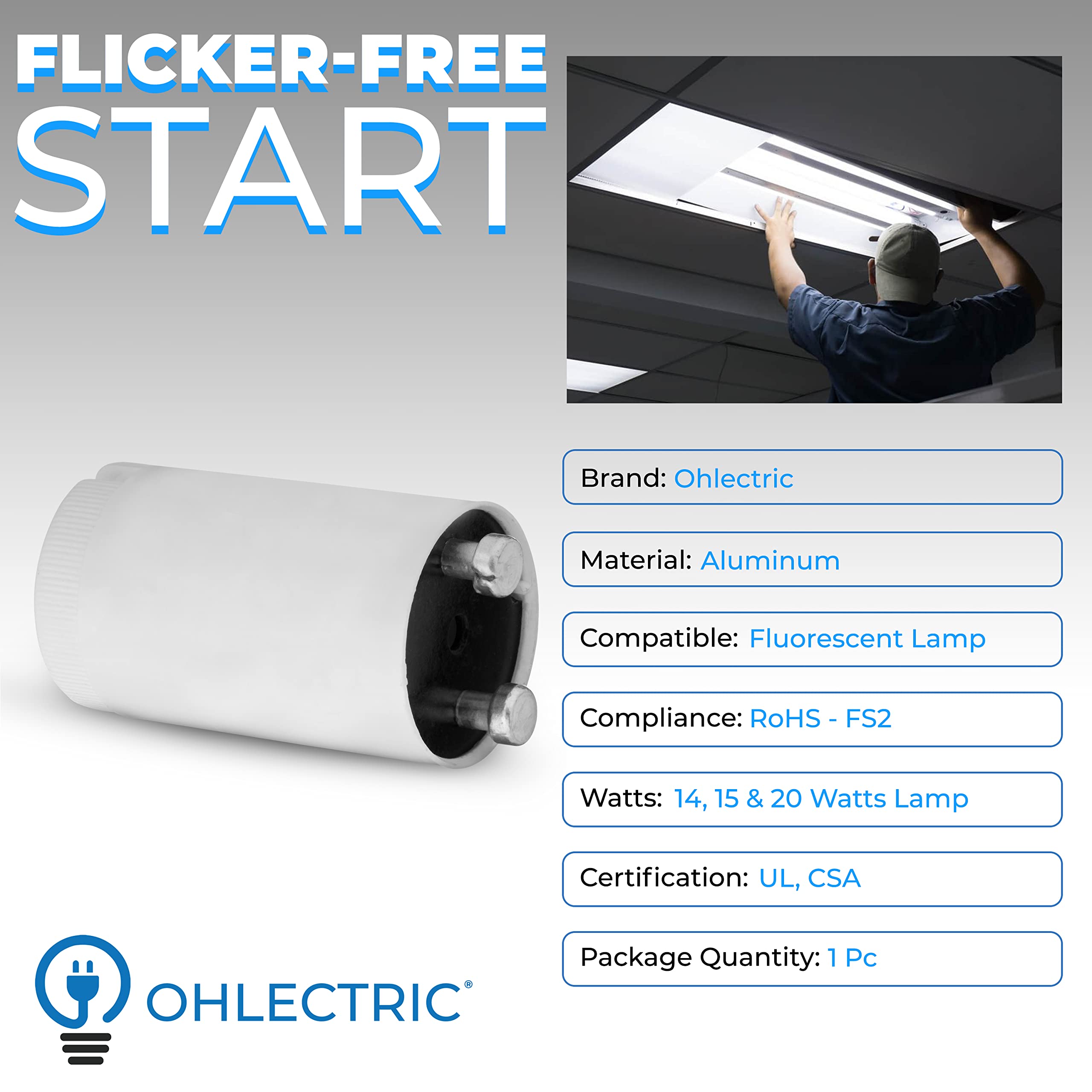Fluorescent Light Parts 15W Compact Fluorescent Lamp (CFL) Bulb