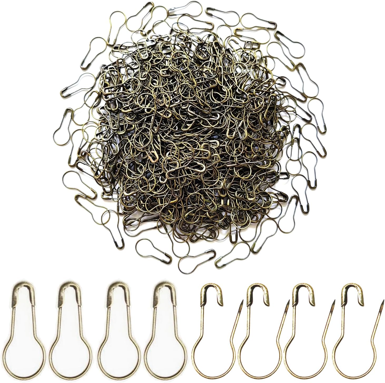 Amazon.com: Erewa 500pcs Bronze Bulb Pins 0.8" Gourd Safety Pins for ...