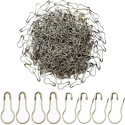 Amazon.com: Erewa 500Pcs Bronze Bulb Pins 0.8" Gourd Safety Pin Metal ...
