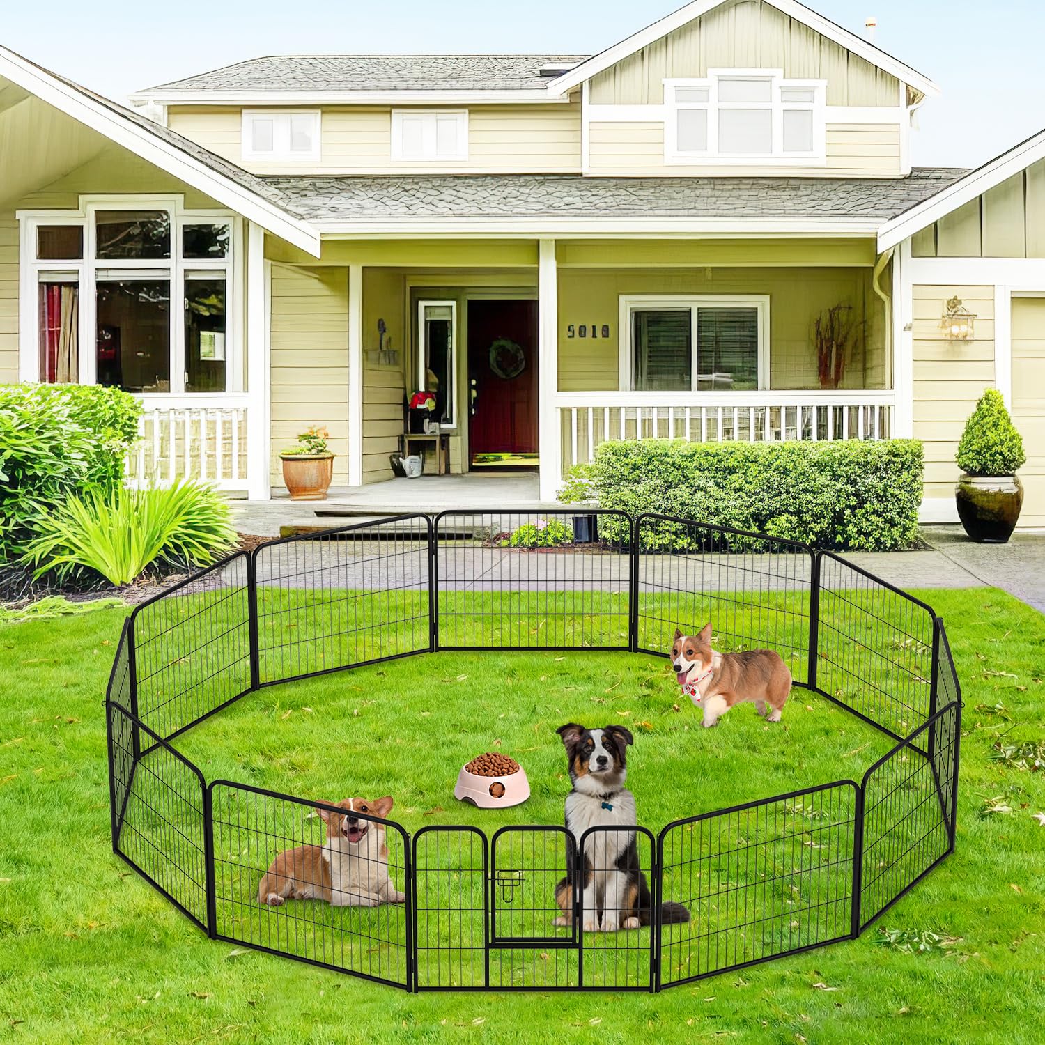 Snapklik.com : FDW Dog Playpen Dog Pen Dog Kennel 12 Panels 24 Inch ...