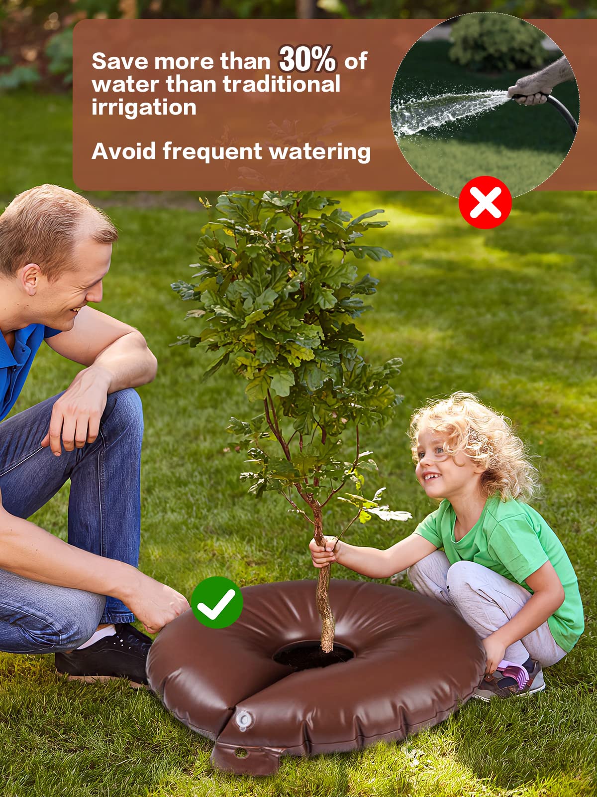 Snapklik.com : 4 Packs Tree Watering Rings - 15 Gallon Tree Watering ...