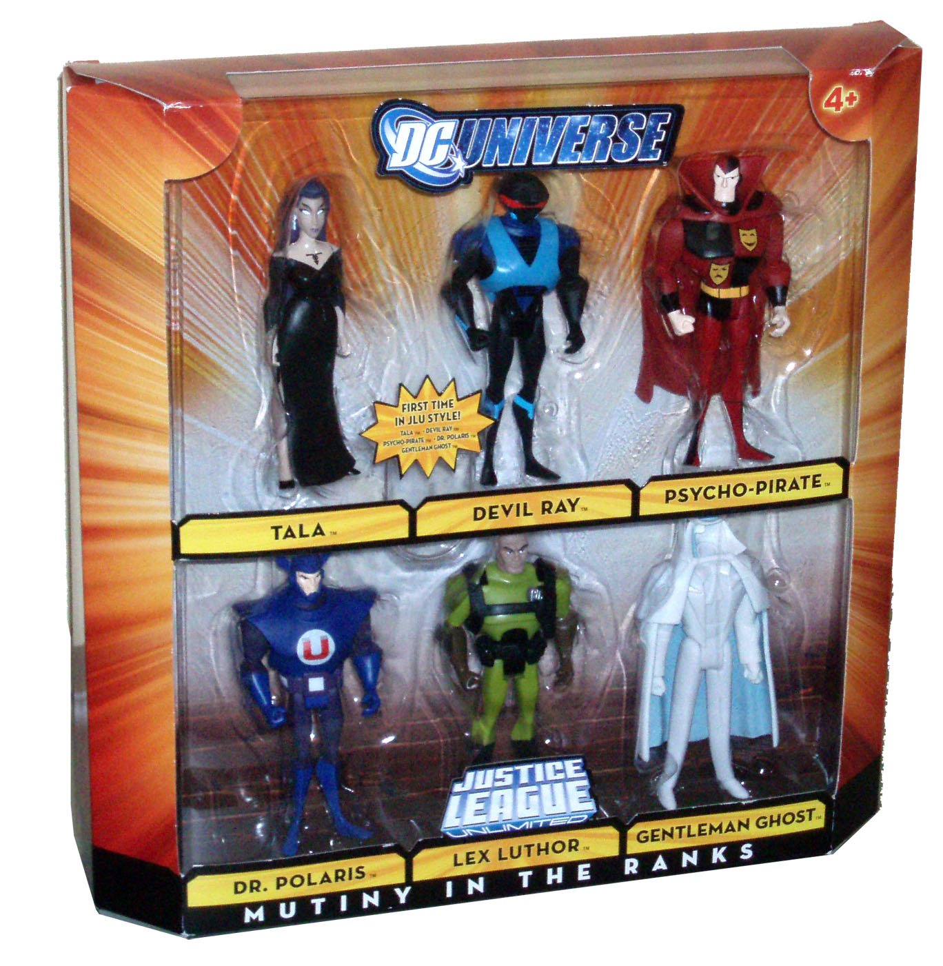 Amazon.com: DC Universe Justice League Unlimited 6 Pack 4-1/2 Inch Tall ...