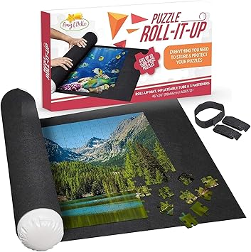Amazon.com: Puzzle Roll Up Mat - Store and Transport Jigsaw Puzzles Up ...