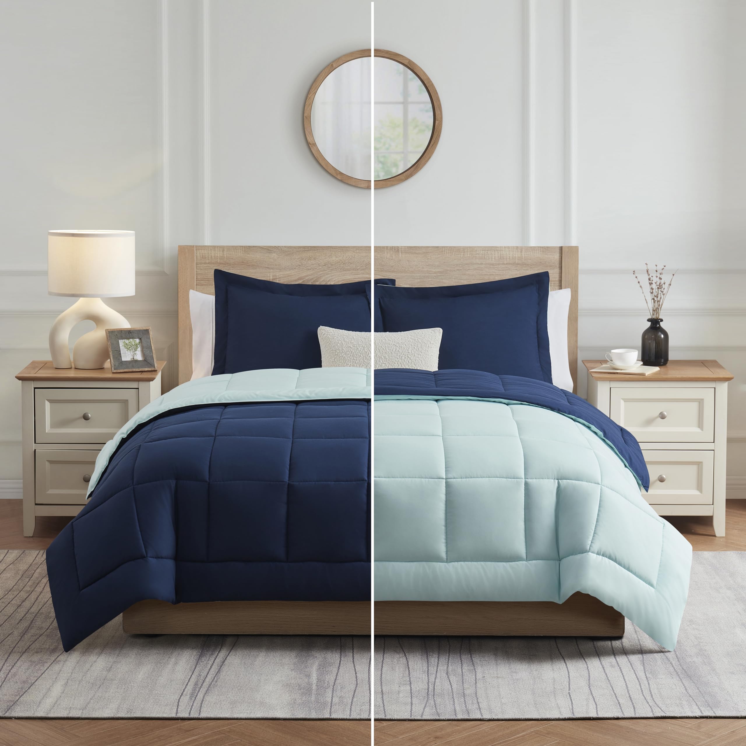 Amazon.com: Nestl Comforter Duvet Insert 3 Piece, Quilted Down ...