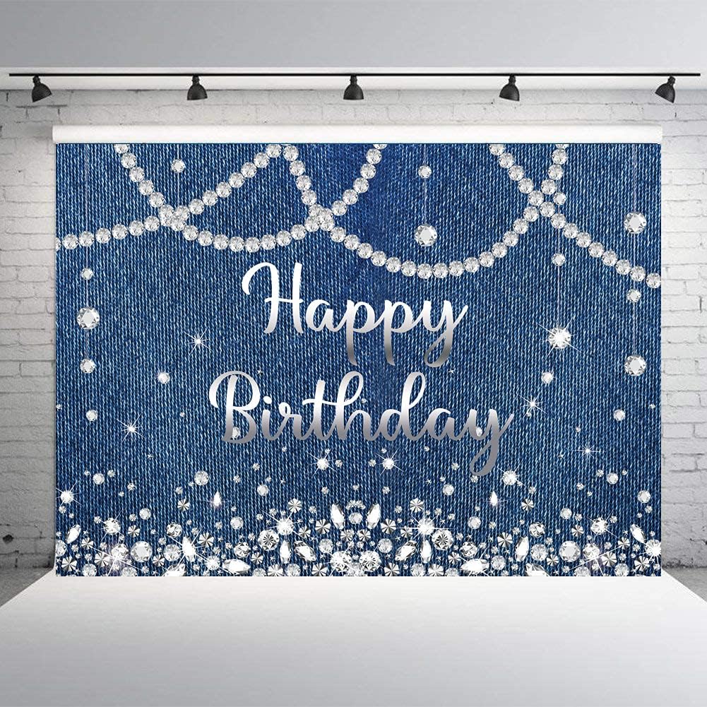 Amazon.com : Yeele 10x8ft Diamond Denim Style Backdrop for Photography ...