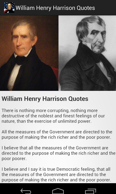 William Henry Harrison Quotes President Quotes