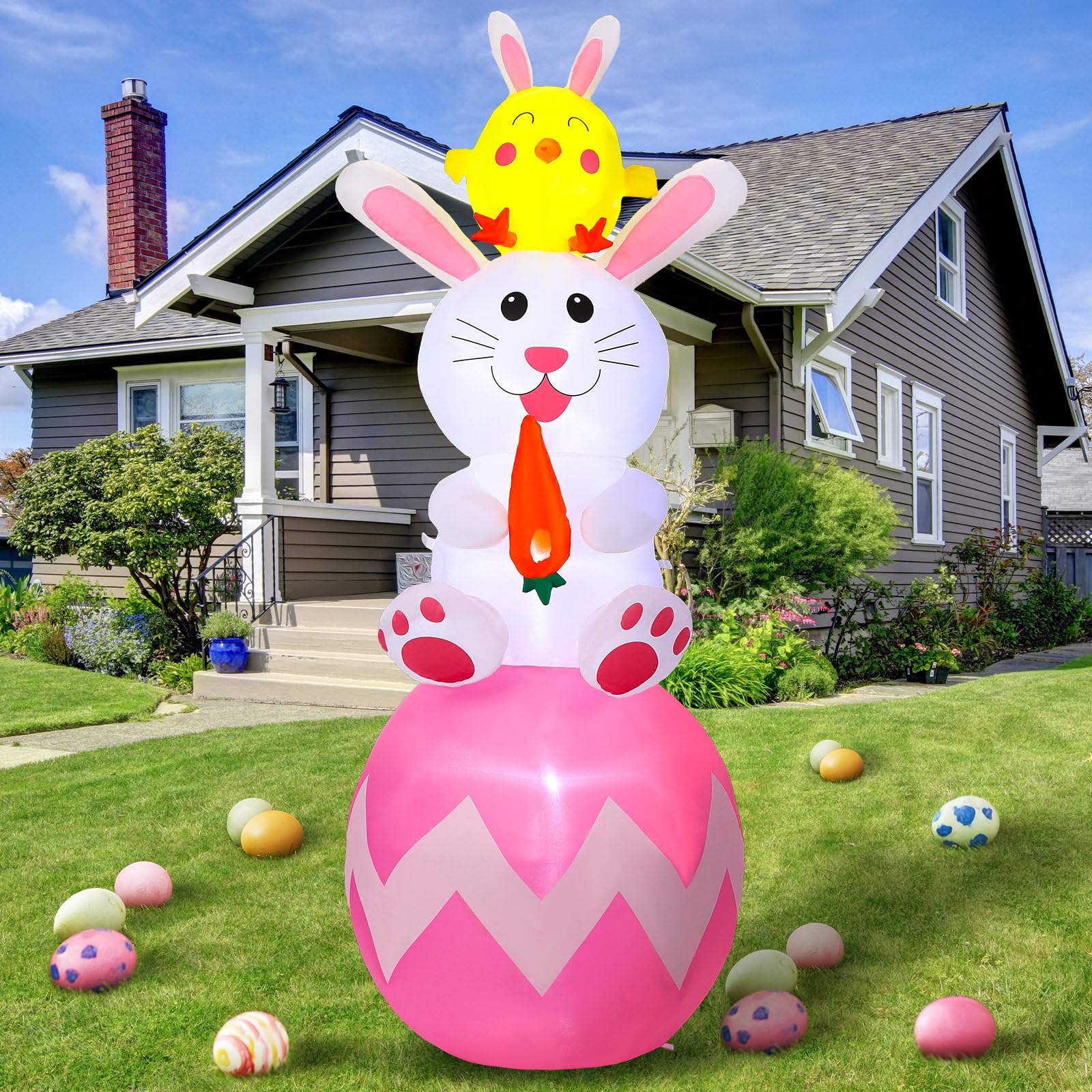 Snapklik.com : Glimin 5.9 FT Easter Inflatable Outdoor Decorations Blow ...