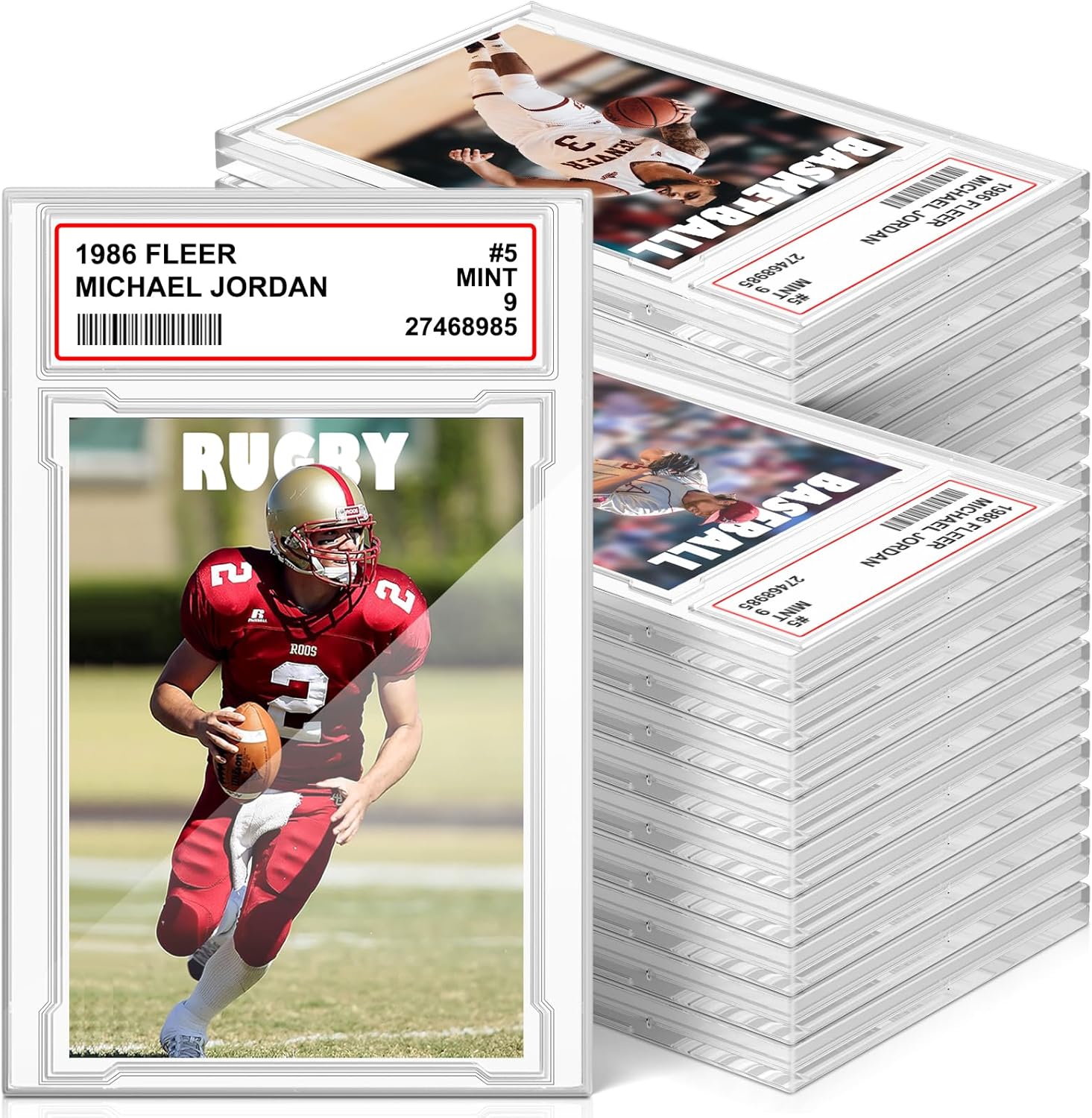 Amazon.com: Vafofo 20 PCS Card Case Holder, Acrylic Graded Card Slab ...