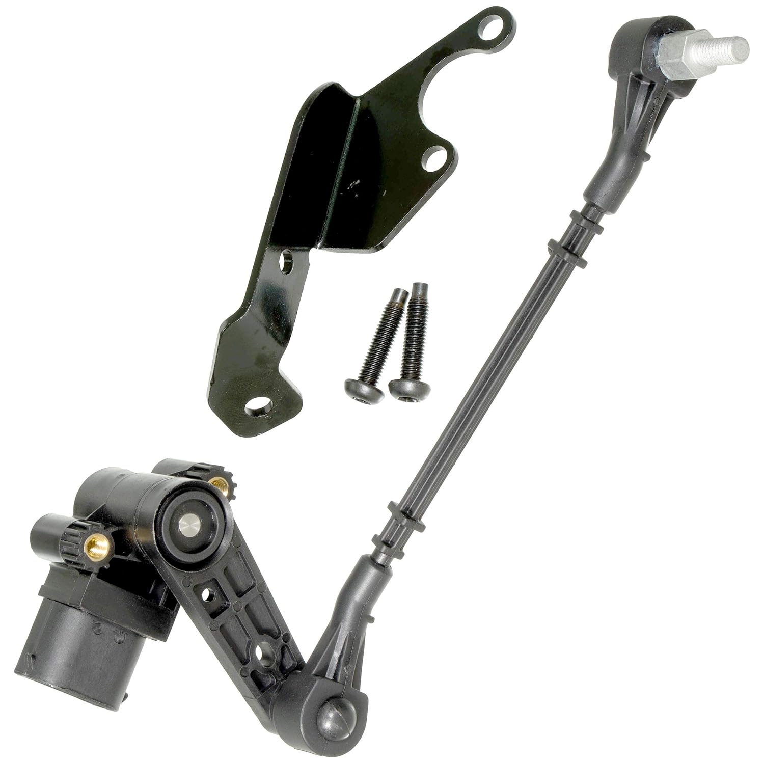 APDTY 139967 Air Suspension Ride Height Sensor w/Bracket Fits Front ...