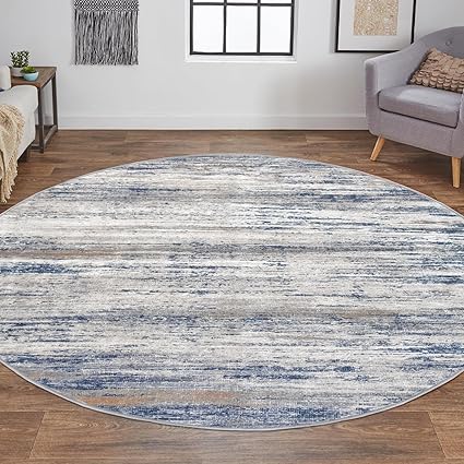 Amazon.com: KOZYFLY Modern Abstract Round Washable Rug 5Ft, Non-Slip ...