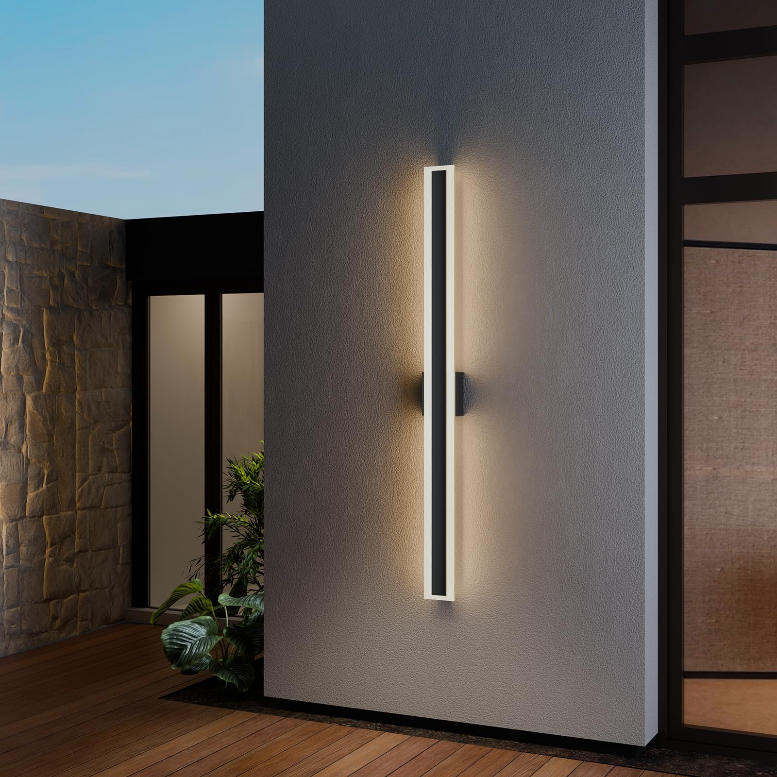 Exterior Linear Light Fixtures Sconce