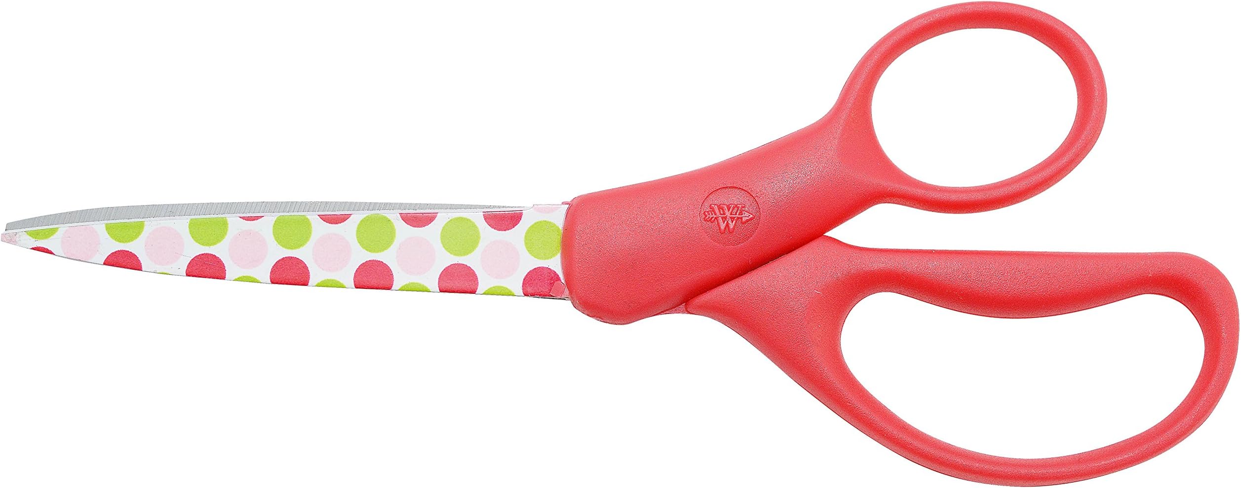 Amazon.com : Westcott 8" Straight Holidazed Scissors, Red Handle with ...