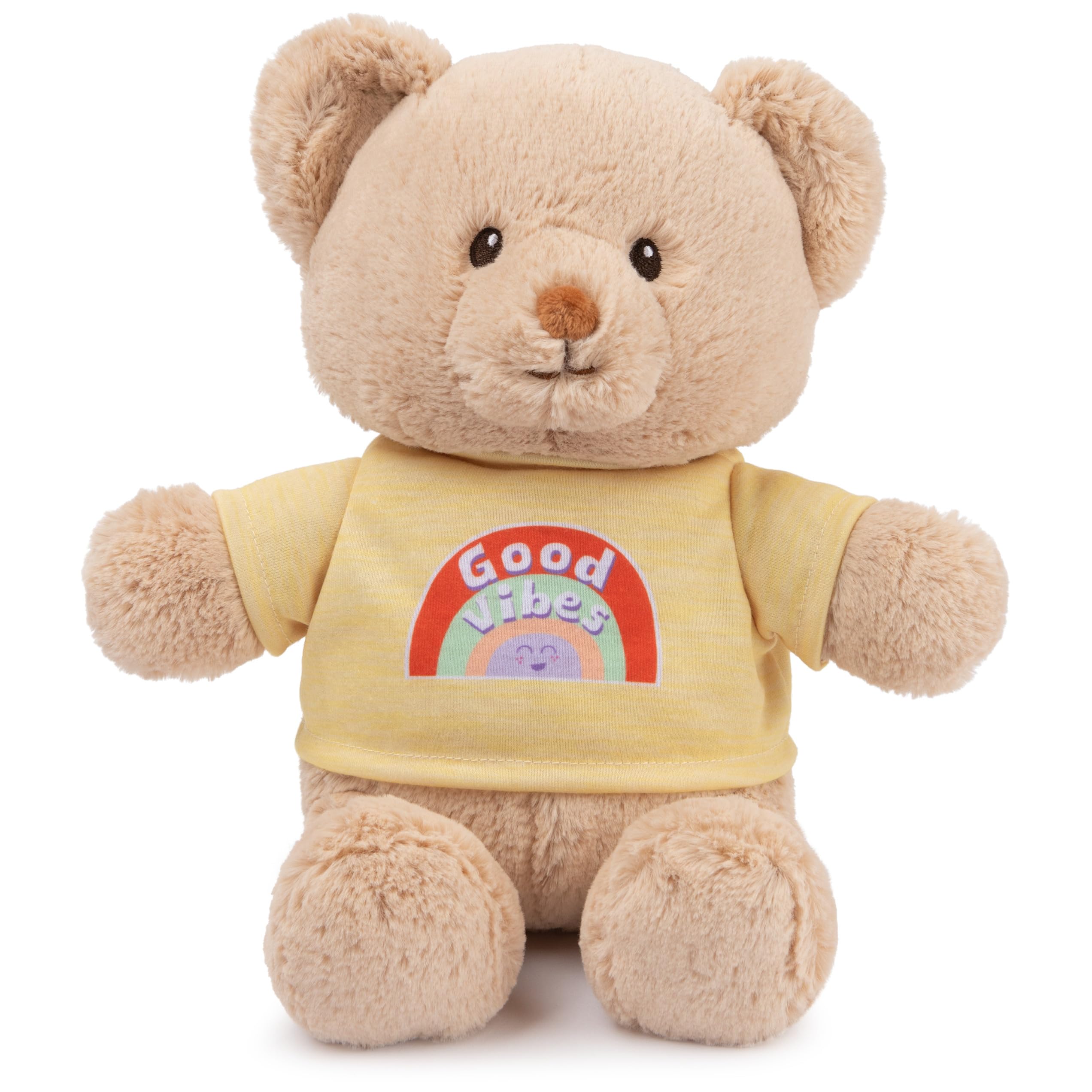 Amazon.com: GUND “Good Vibes” Sustainable Message Bear with Yellow T ...