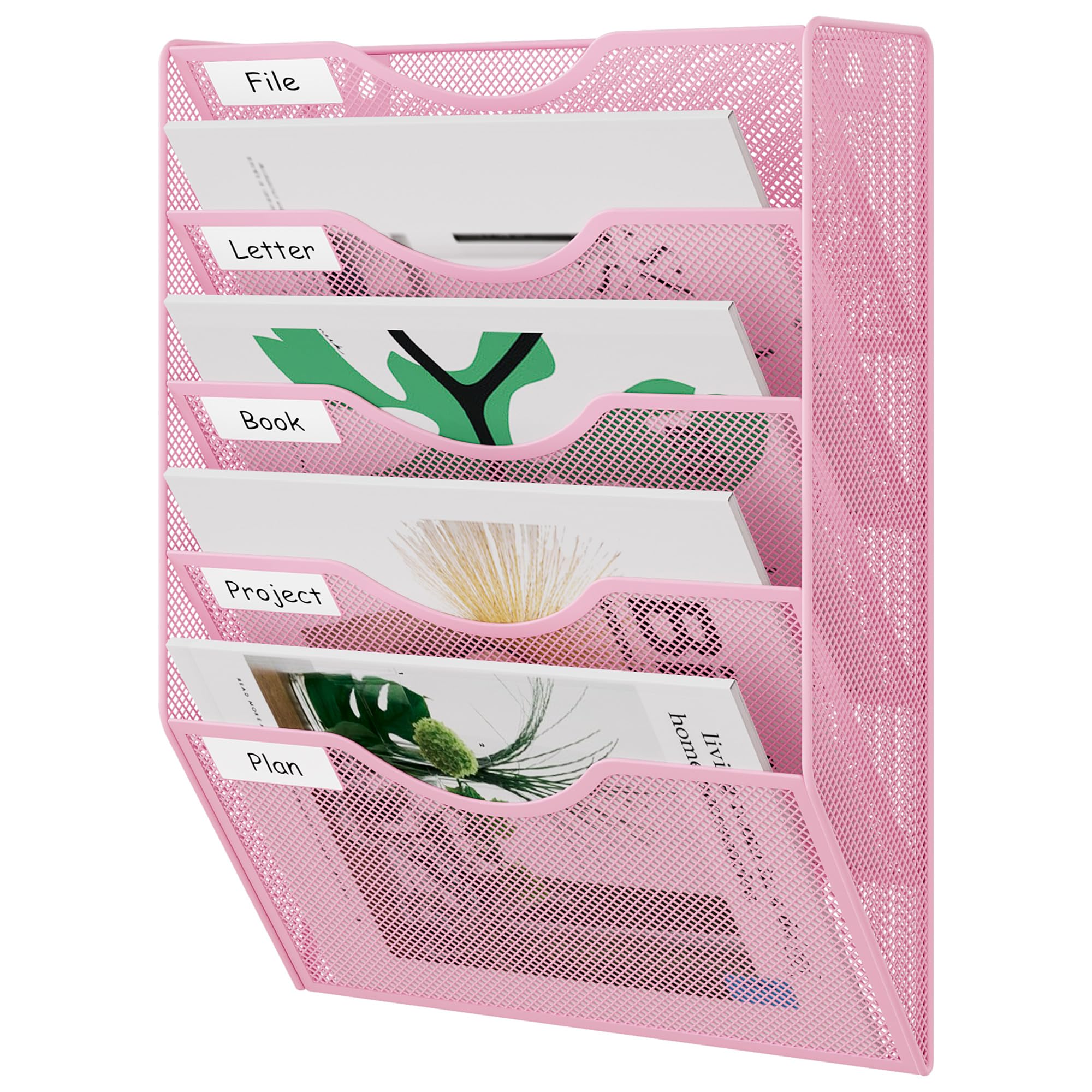 Snapklik.com : EasyPAG 5 Pocket Mesh Wall File Organizer, Hanging Paper ...