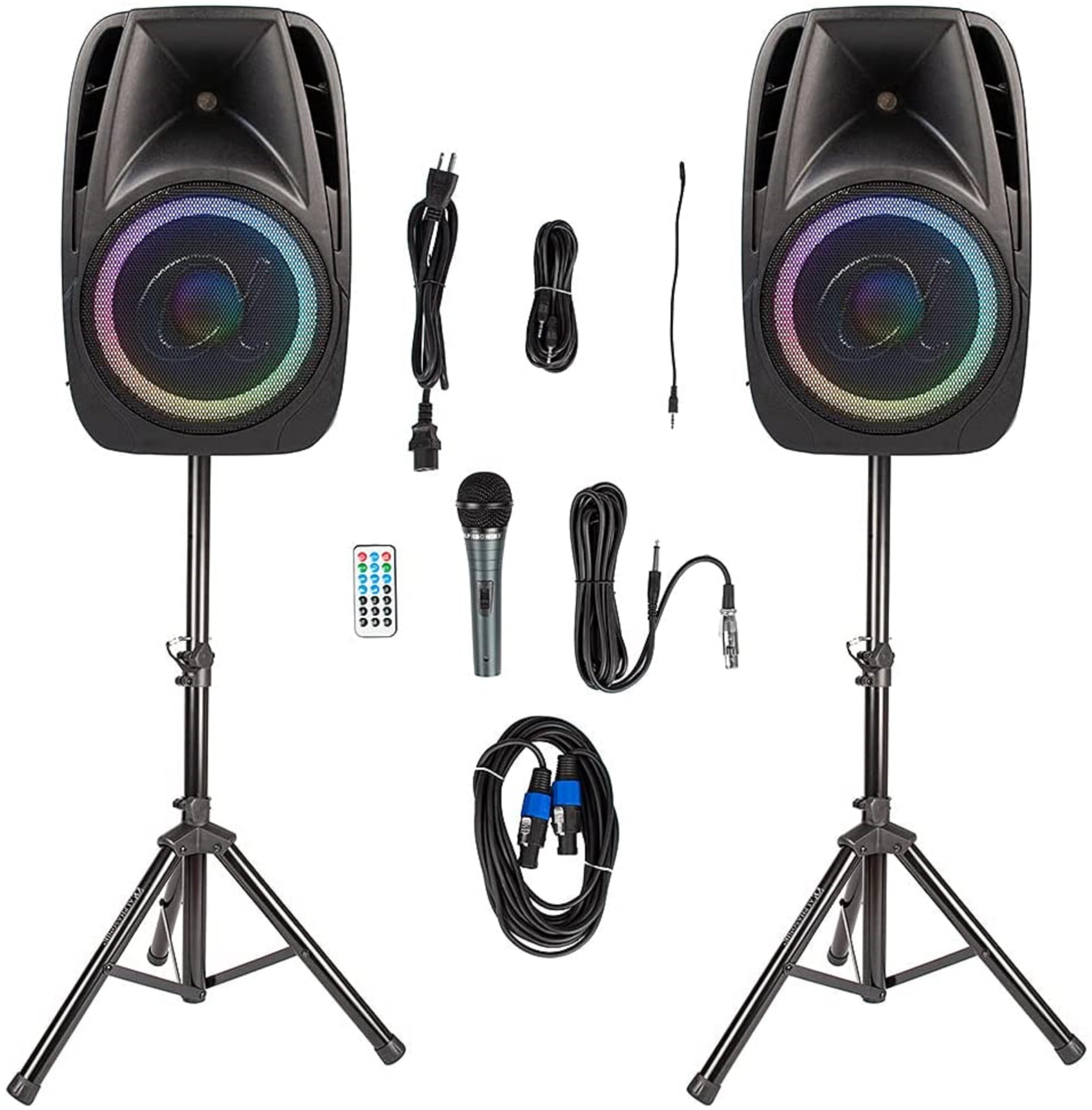 Amazon.com: Pair Alphasonik All-in-one 12" Powered 1500W PRO DJ ...