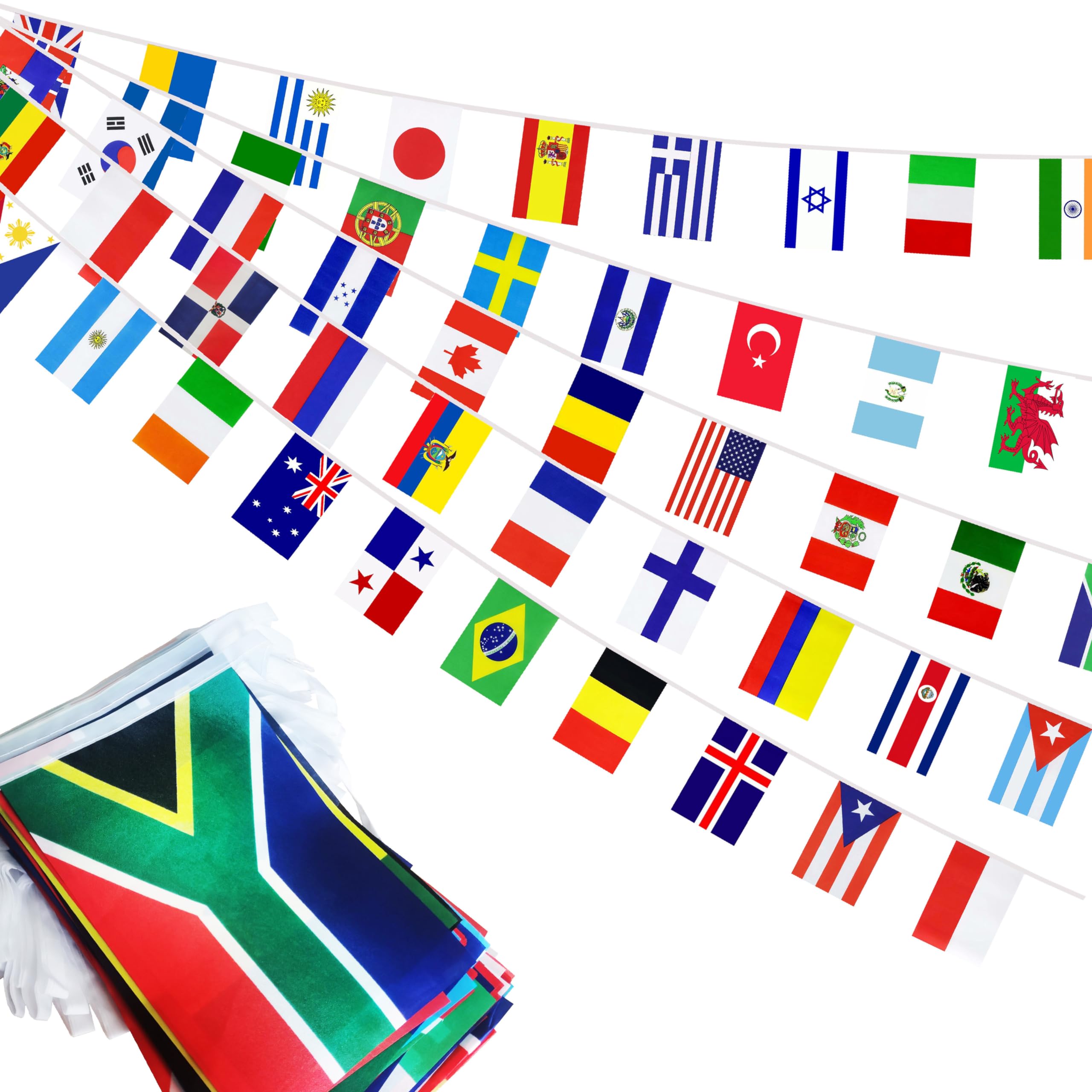 Amazon.com : Krmkot 100 Countries International Banners Flags Set,Small ...