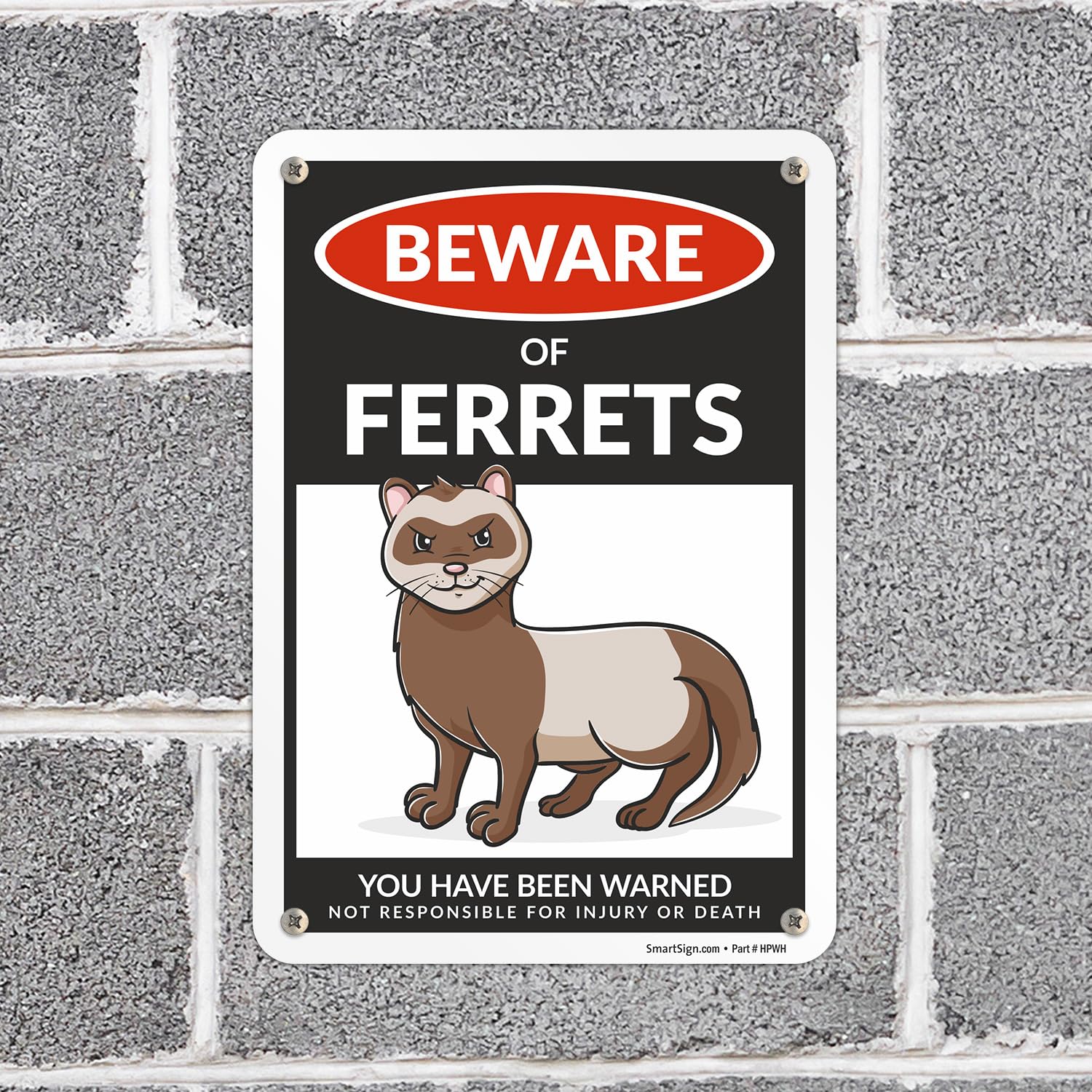 Ferret Signs Baby Ferret Wood Sign Cute Animal Wall Art