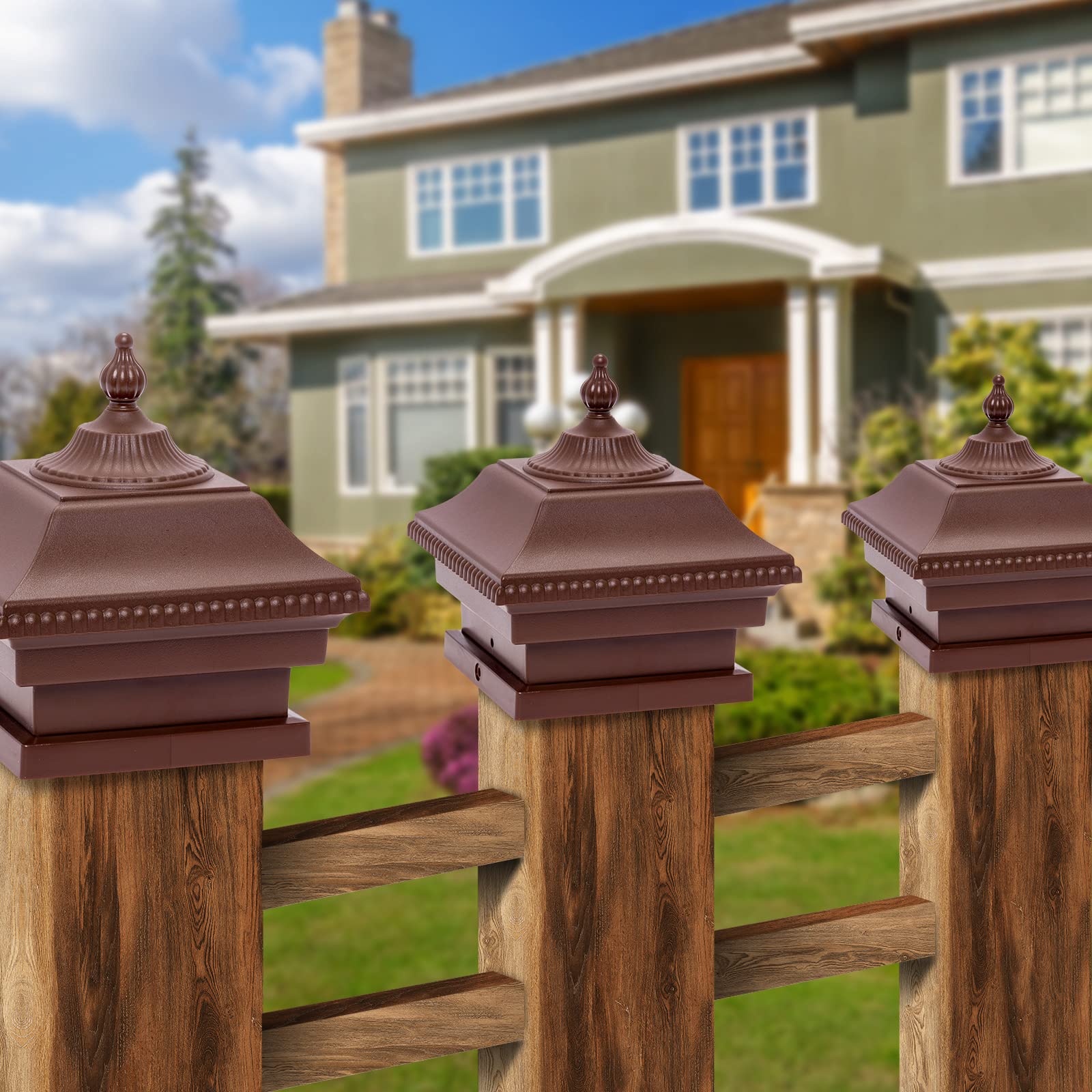 Snapklik.com : GreenLighting Victorian Post Caps - Outdoor Fence & Deck ...