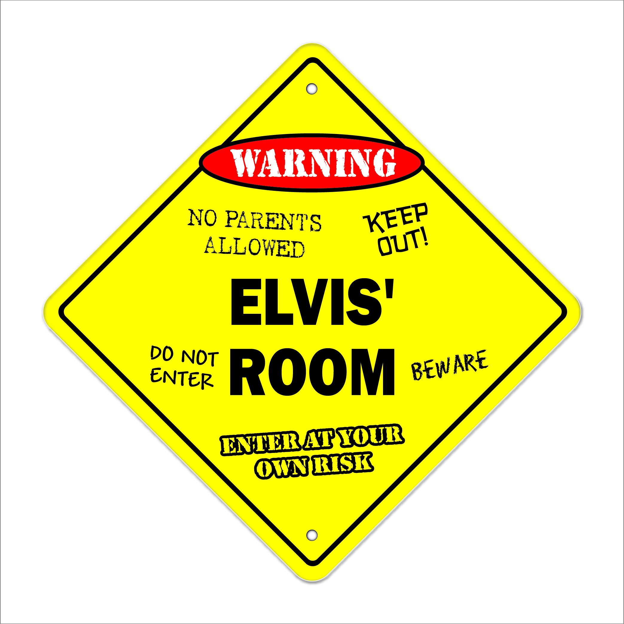 Amazon.com: Elvis' Room Sign Crossing Zone Xing | Indoor/Outdoor | 14 ...