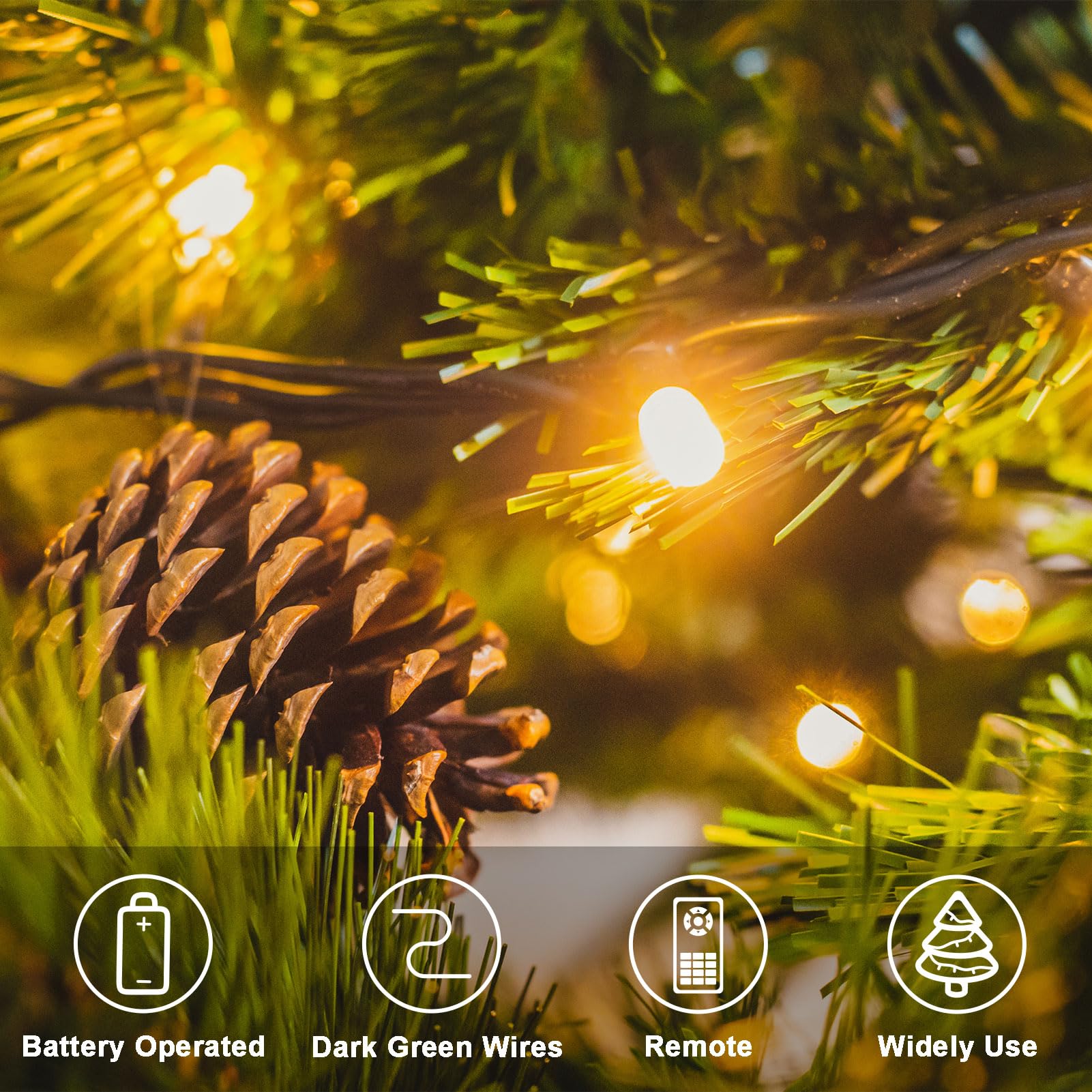 Battery Powered Wreath Lights With Remote Lvuremxo Battery Operated ...