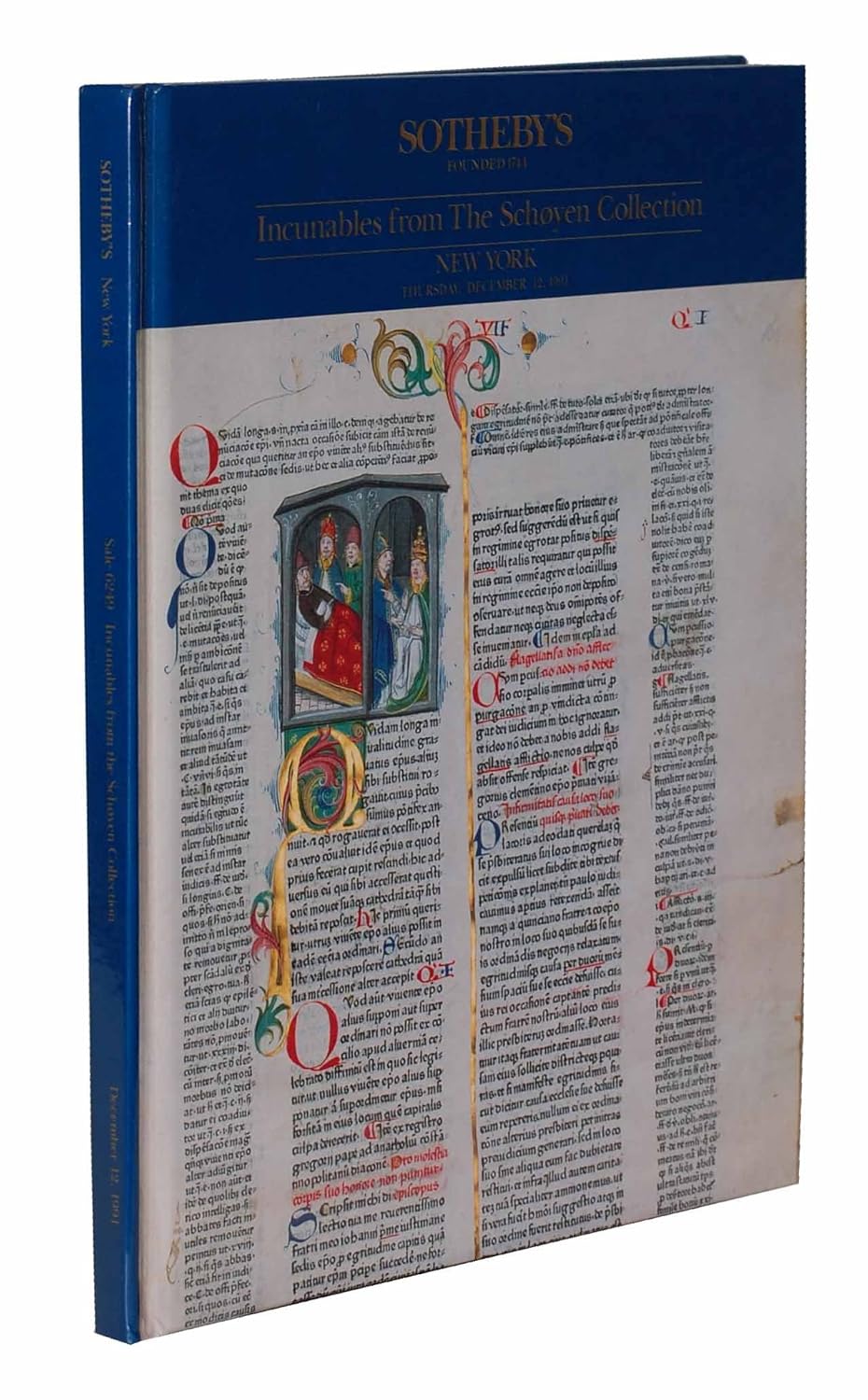 Sotheby's Incunables from The Schoyen Collection New York Thursday ...