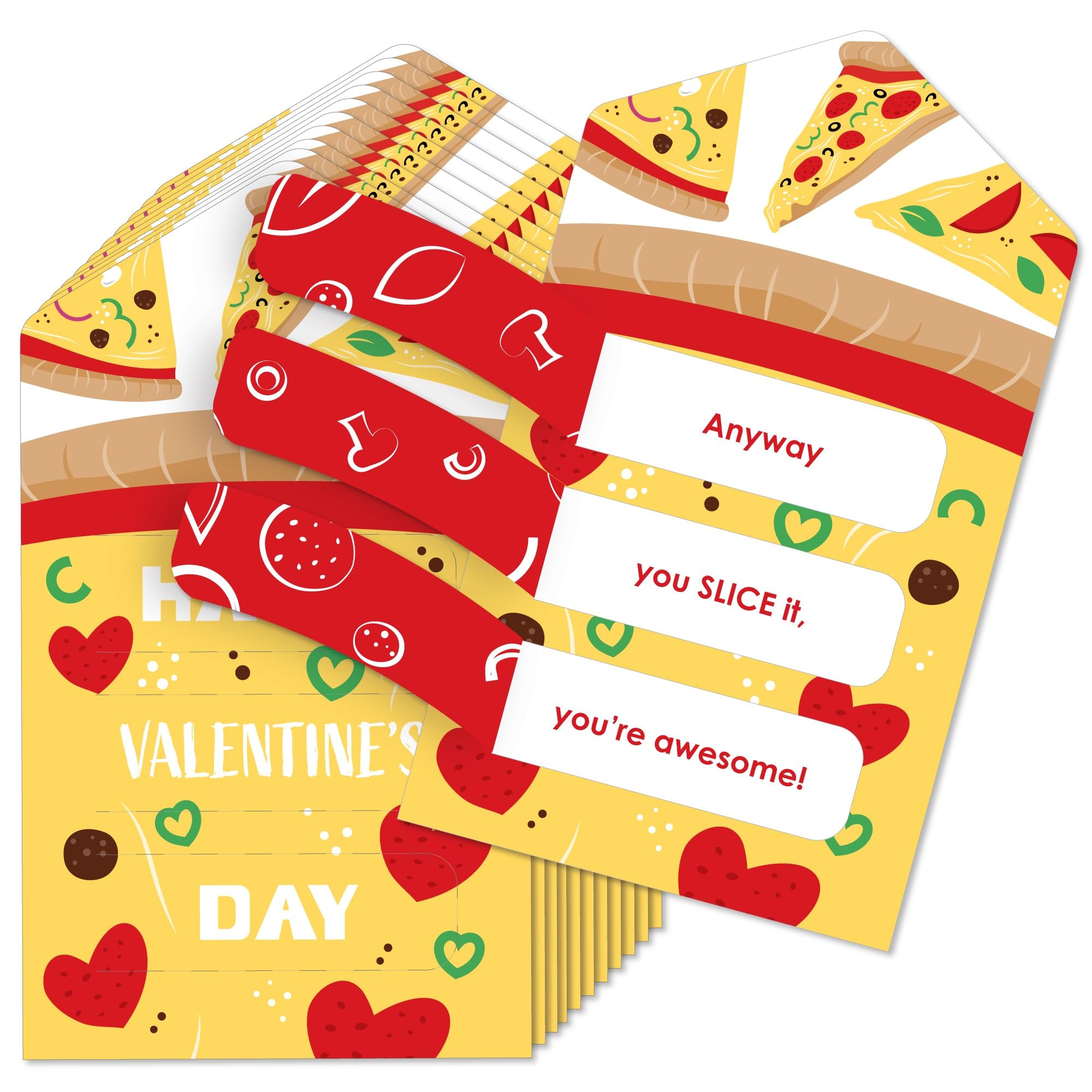 Amazon.com : Big Dot of Happiness Pizza Party Time - Cards for Kids ...