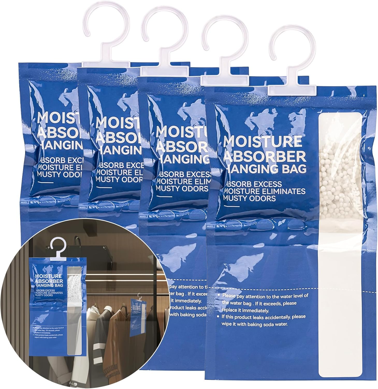Amazon.com: RAINFLOW Moisture Absorbers - 4 Packs Hanging Closet ...