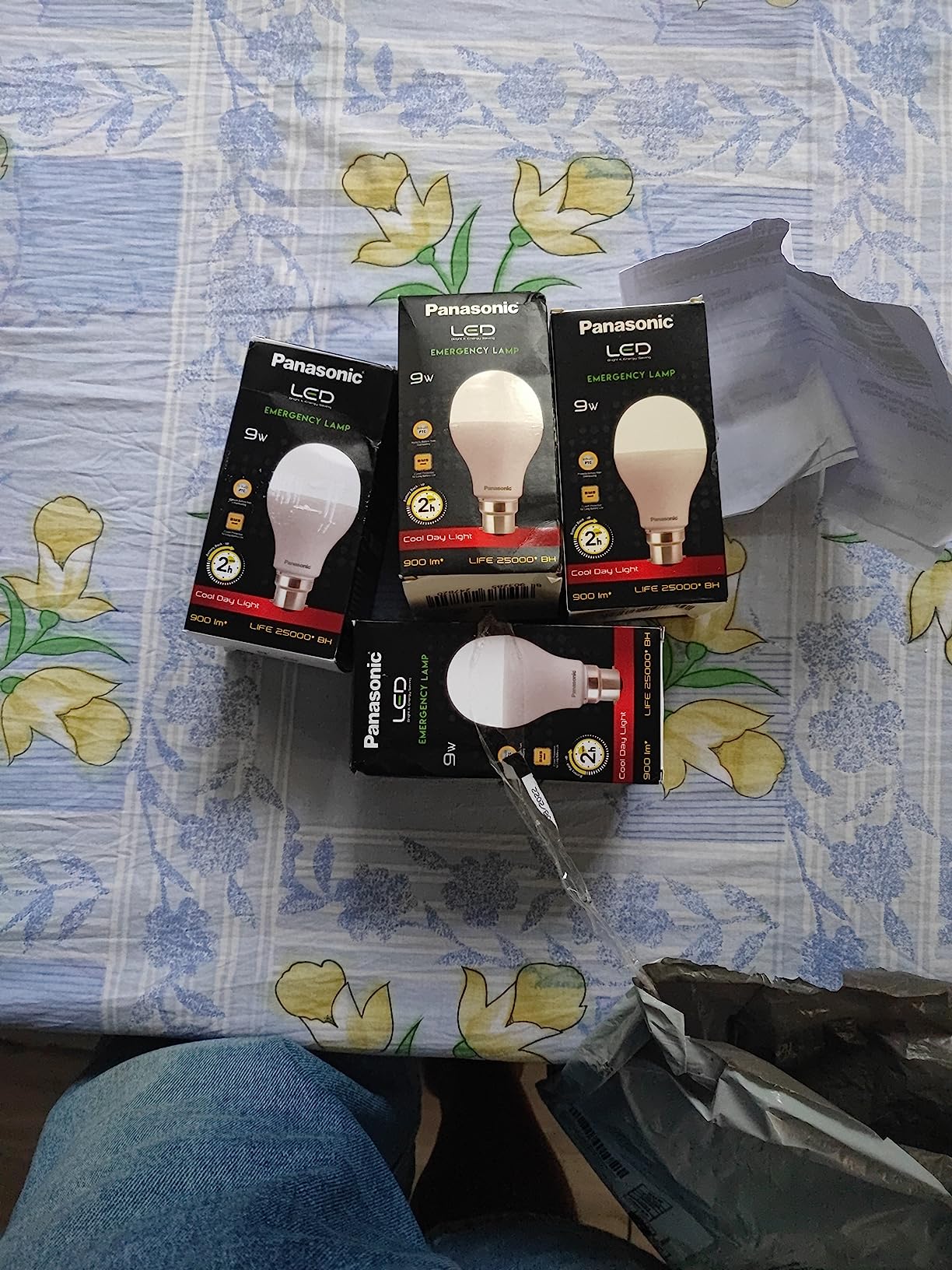 Buy Panasonic 9W Rechargable Emergency LED Bulb, B22 9W Inverter Bulb ...