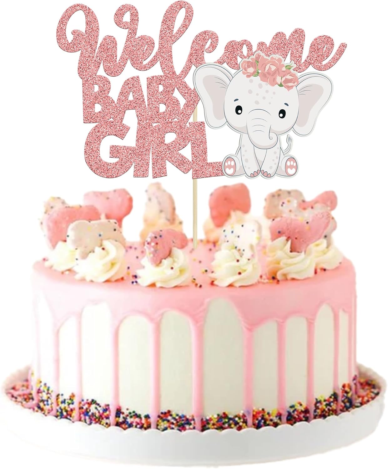 Gyufise 1 pieza de decoración de pastel de bienvenida para bebé, color ...