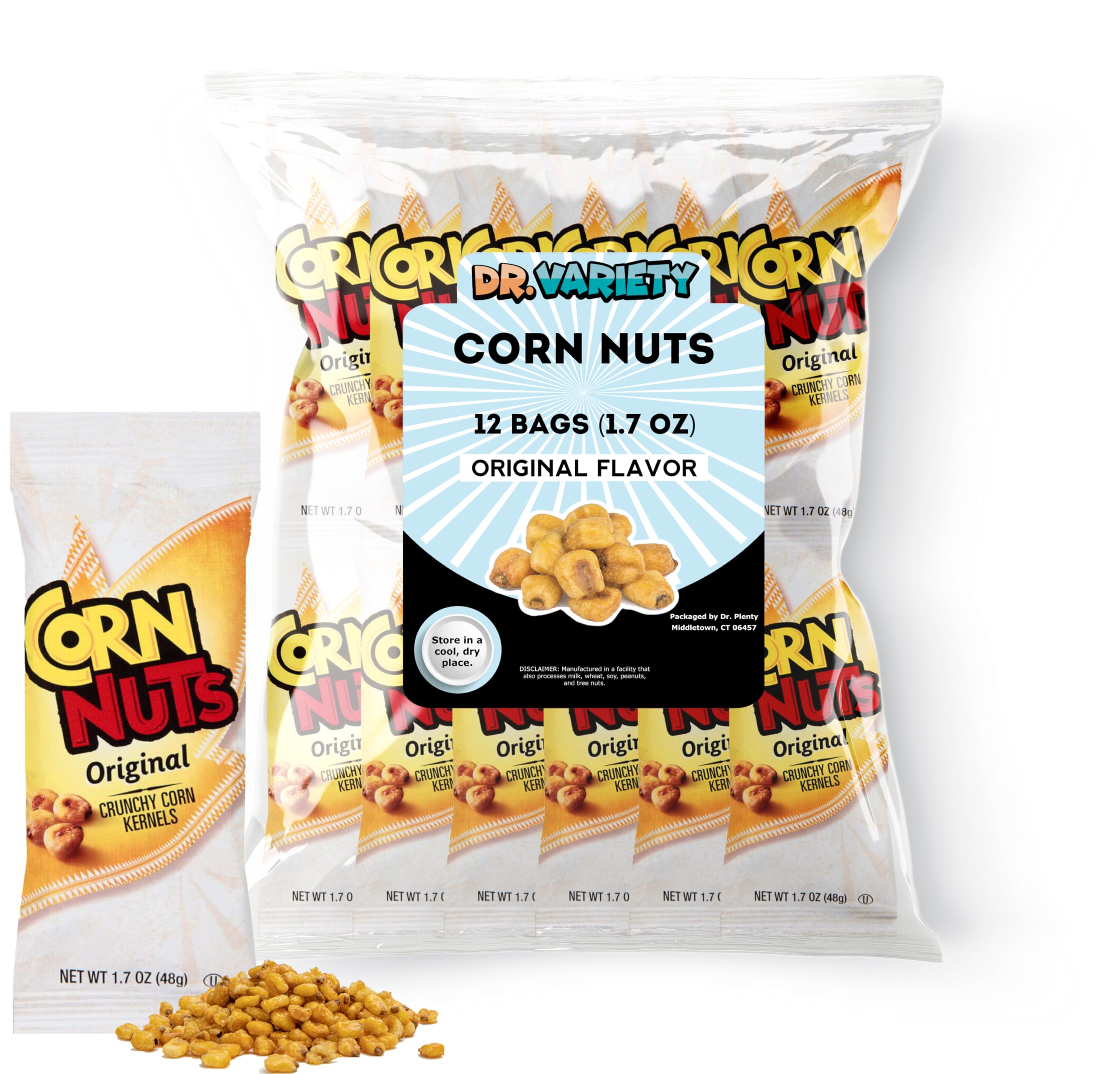 Amazon.com: Corn Nuts Snack Packs 1.7oz (12 Pack) - Original Flavored ...