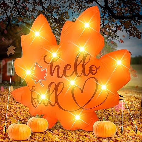 Amazon.com: VIHOSE Fall Inflatable Decorations 5. 25 ft Thanksgiving ...