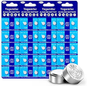Amazon.com: Yogamiler 40-Pack LR41 AG3 392 192 SR41 384 736 L736F Battery 1.5V Button Cell ...