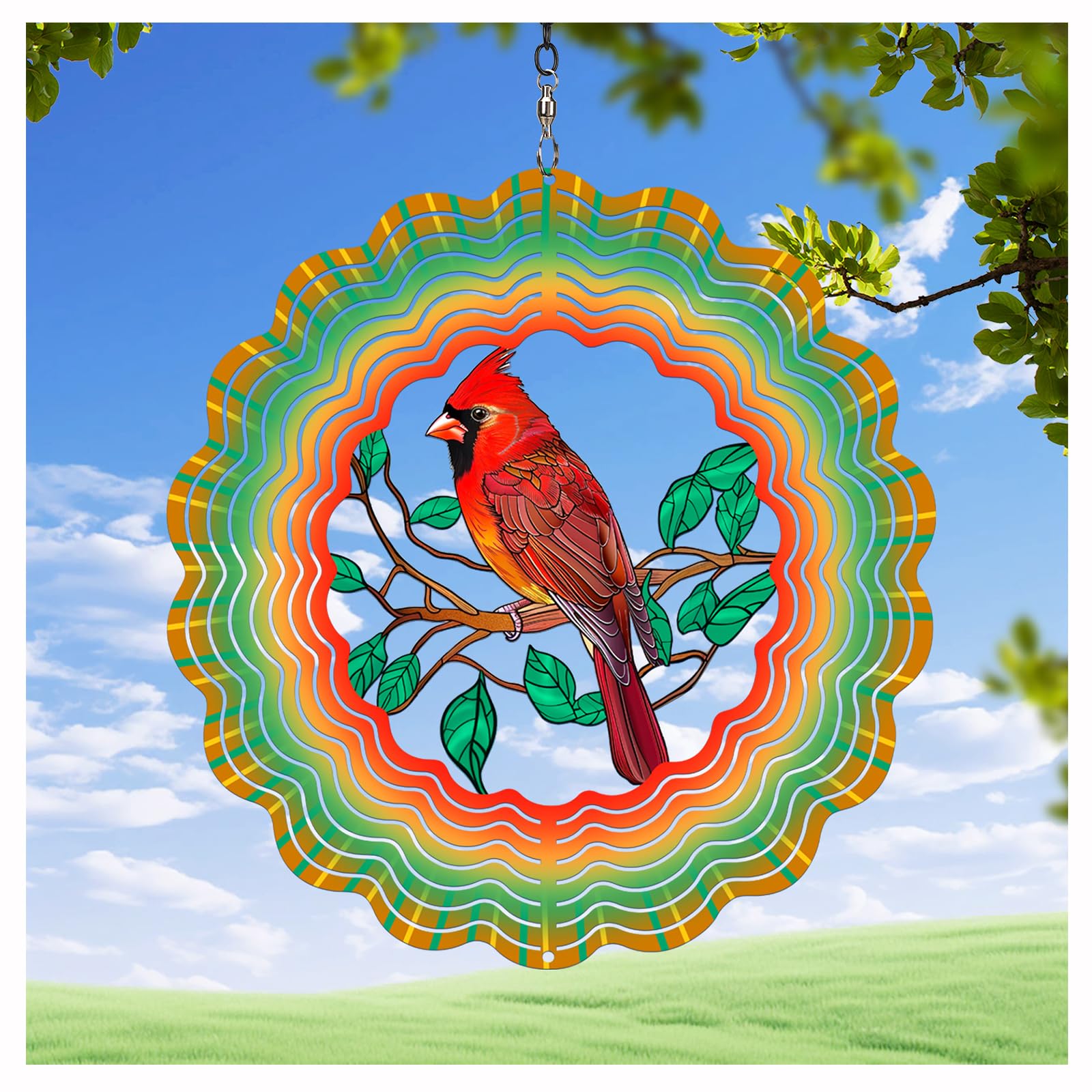 Amazon.com: Cardinal Wind Spinners Garden Decor as Birthday Gifts for ...