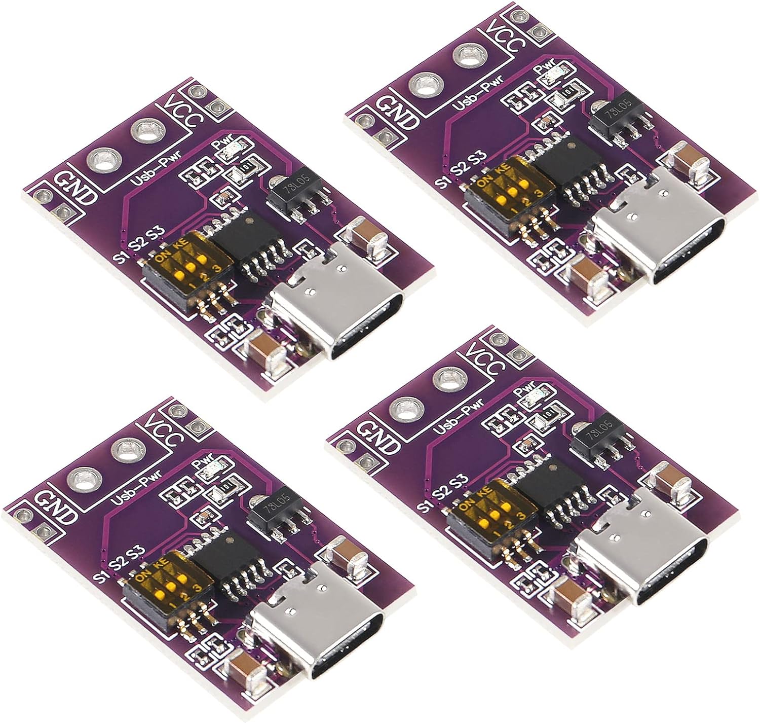 Amazon.com: ACEIRMC 4pcs Type-C QC AFC PD2.0 PD3.0 to DC Fast Charge ...