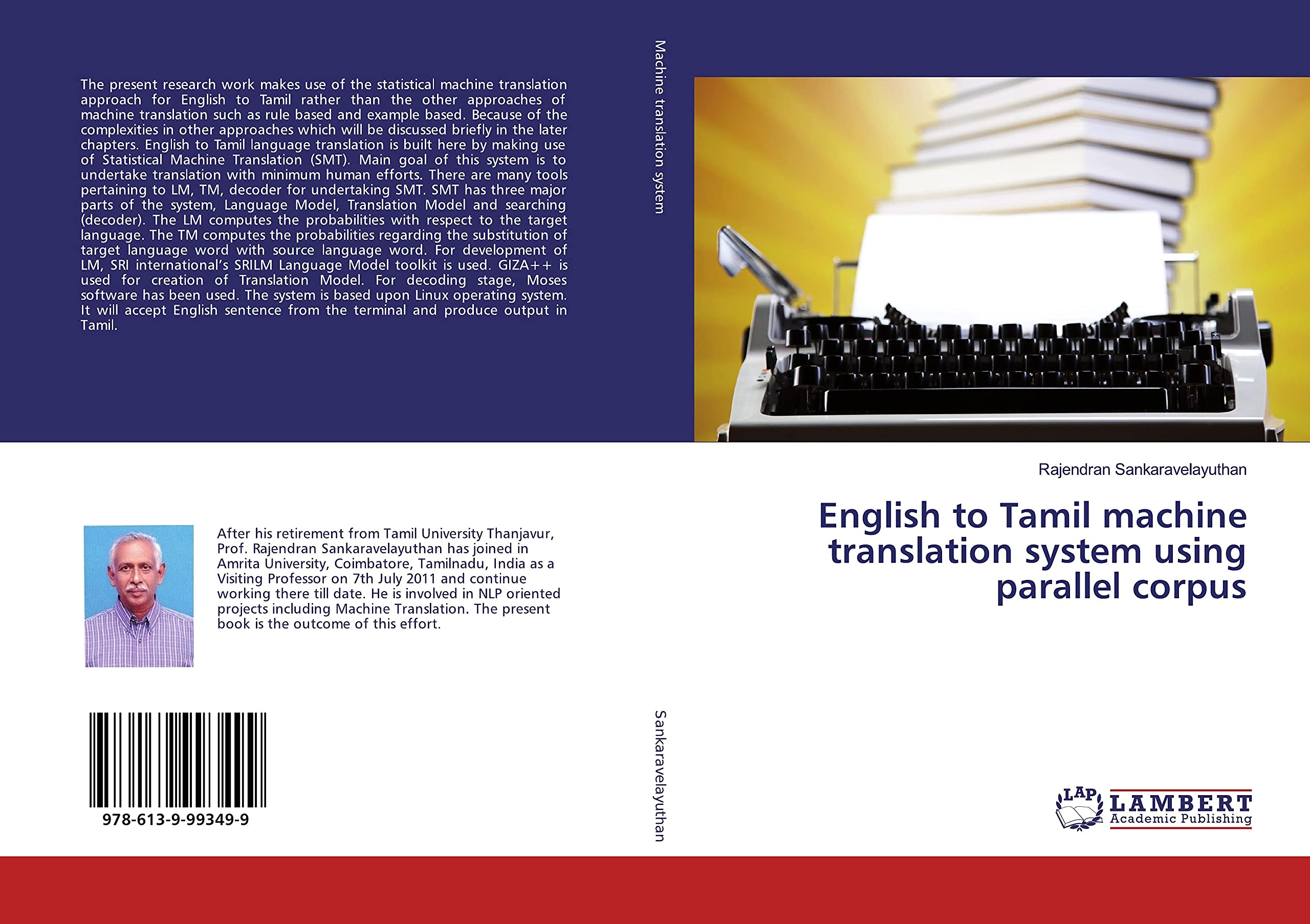 Amazon.com: English to Tamil machine translation system using parallel ...