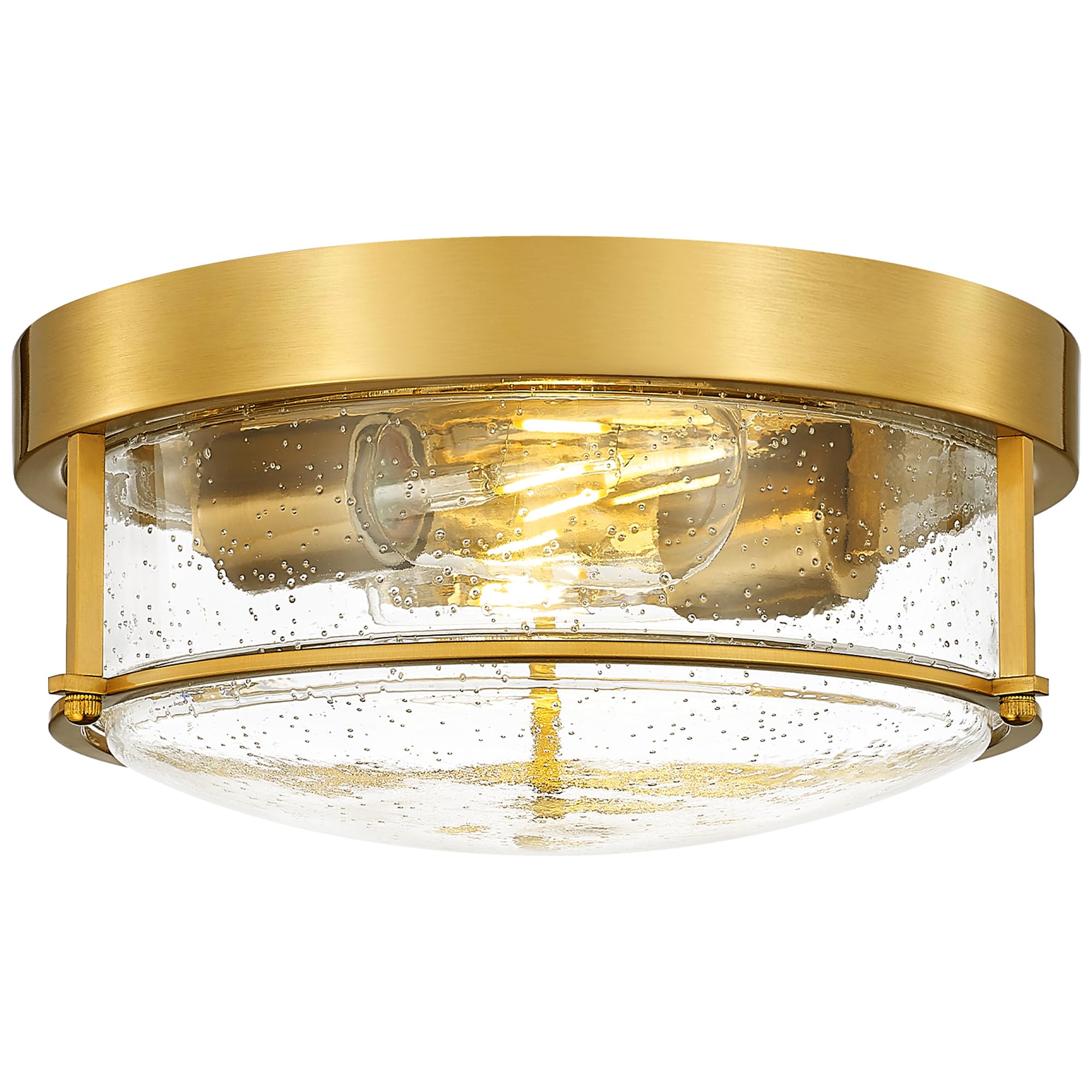 FEMILA 12" Ceiling Light Fixture, 2-Light Flush Mount Light for Bedroom ...