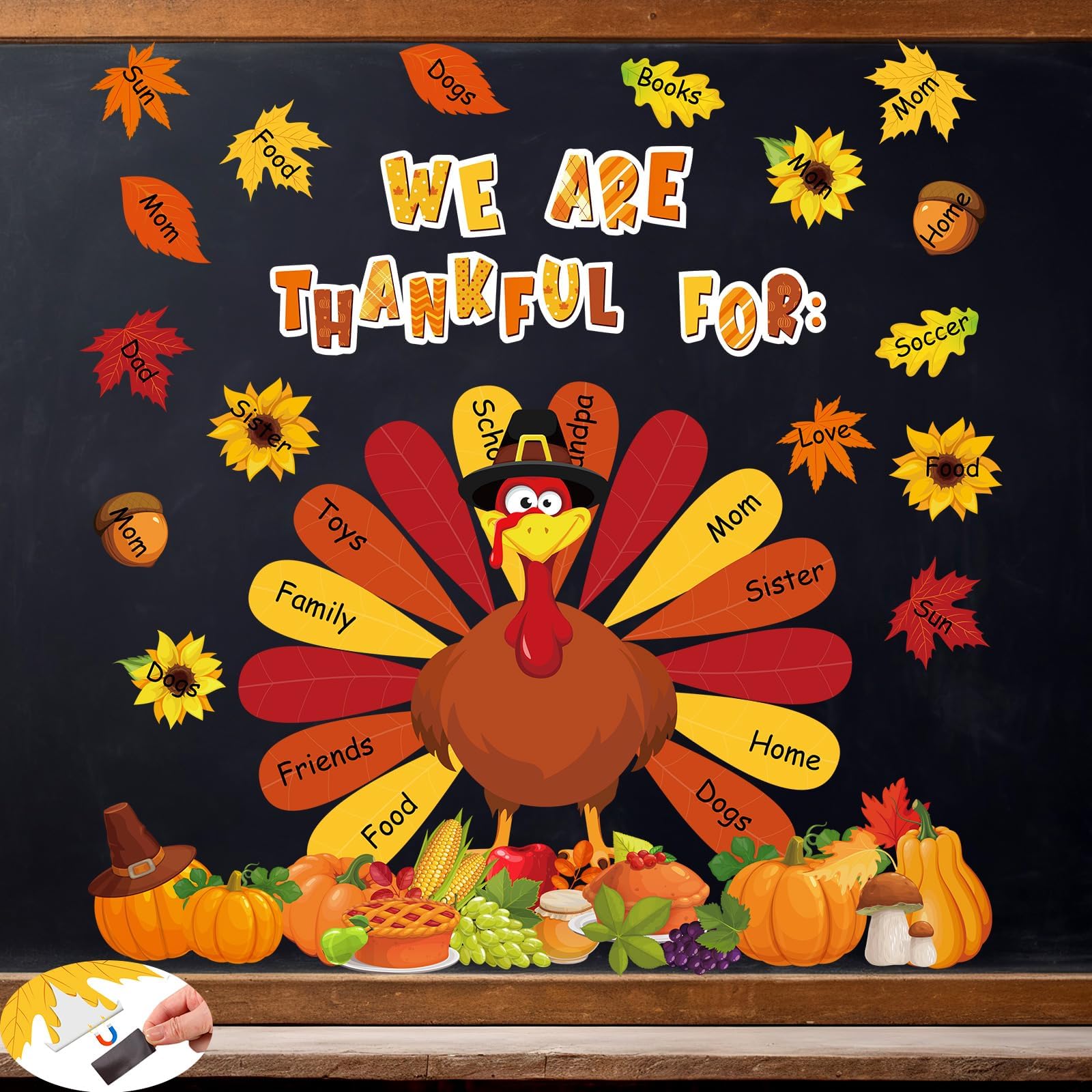 Amazon.com: Fall Pumpkin Classroom Bulletin Decorations Cutest Pumpkin ...