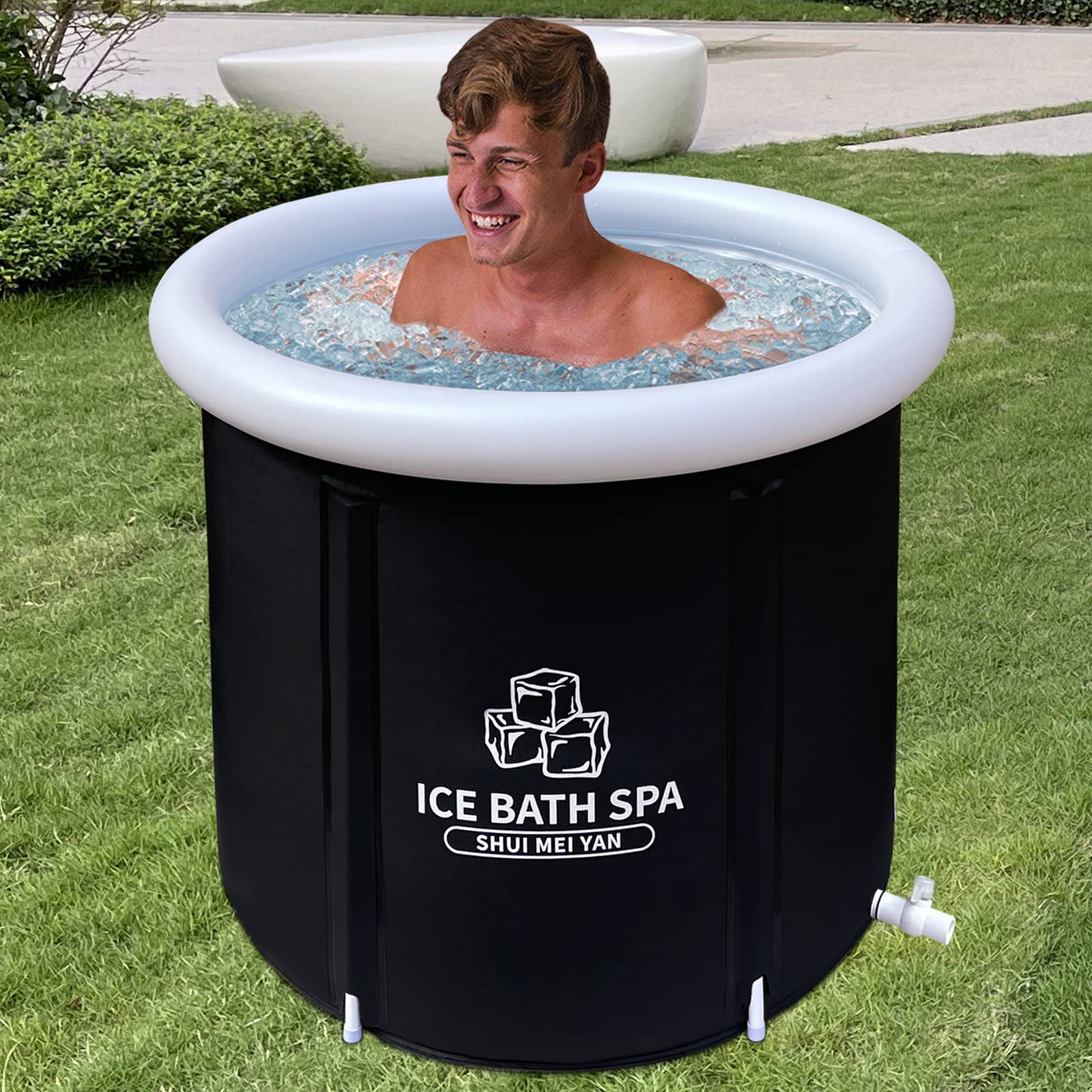 Snapklik.com : SHUIMEIYAN Large Ice Bath Tub Outdoor