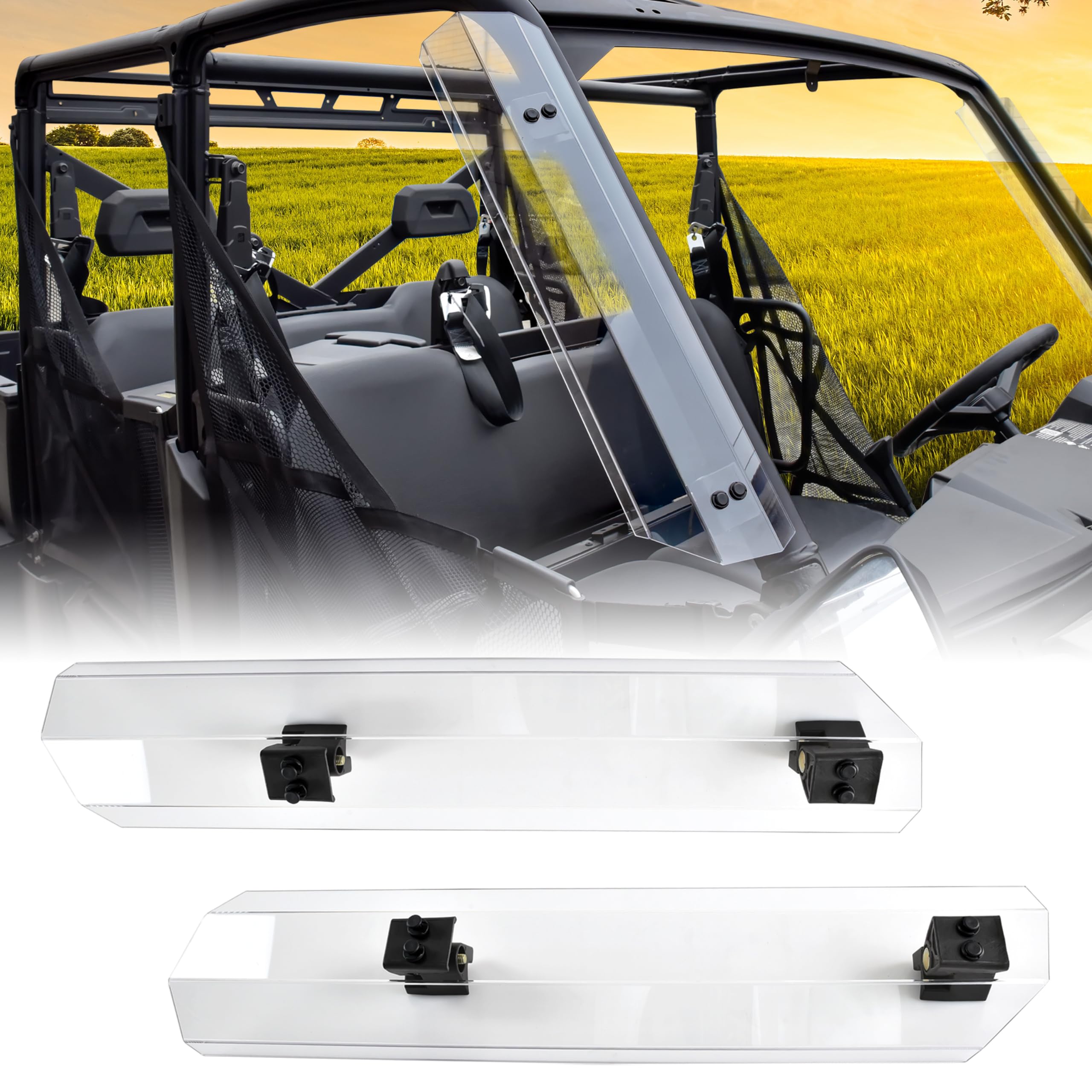 Amazon.com: UTVSXPERT Side Wind Deflector for Can-Am Defender, Air ...