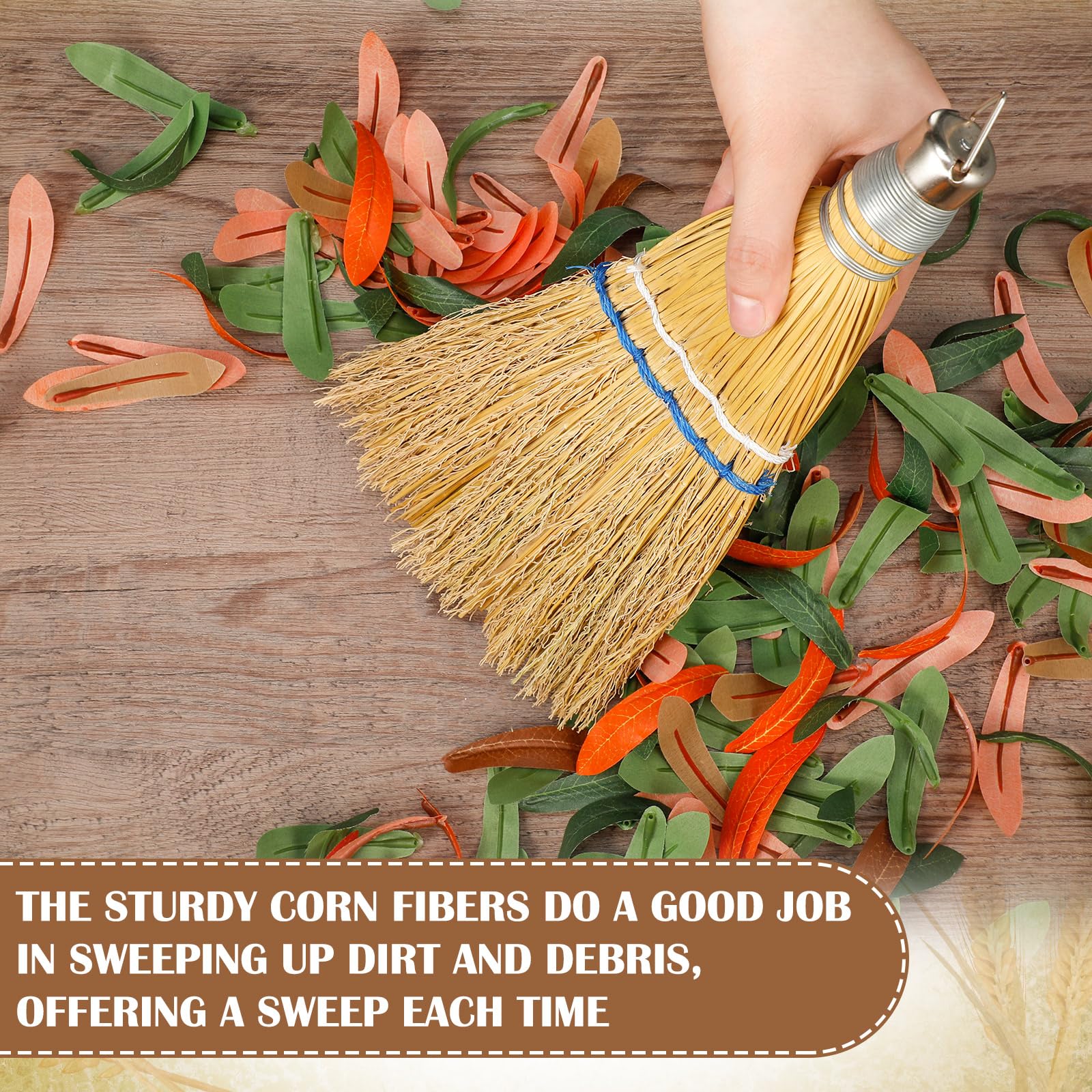 Snapklik.com : Suclain 8 Pcs 12 Inch Whisk Broom Hand Held Mini Corn ...