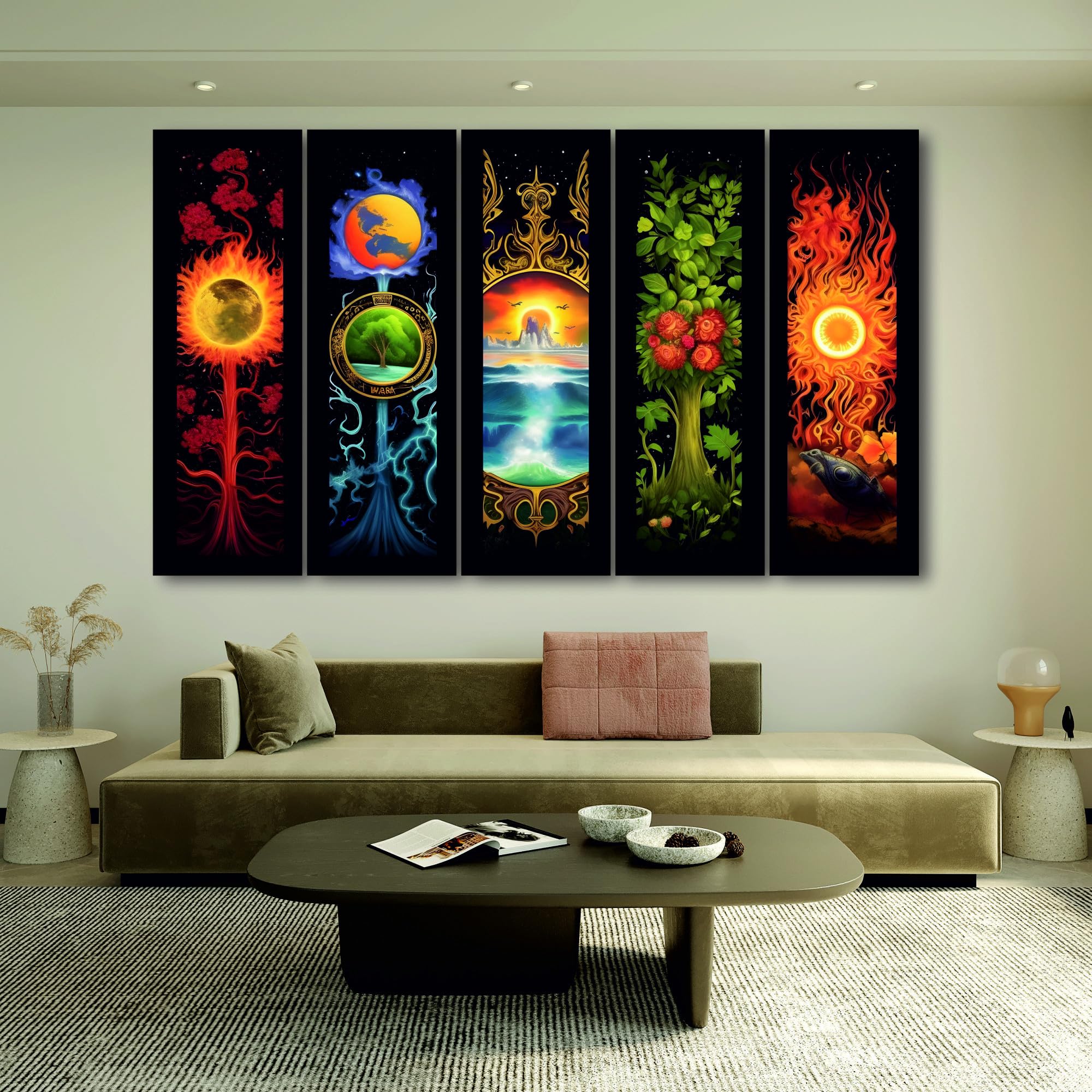 5 Elements Of Nature Artwork Elements Of Nature Painting By Krystyna