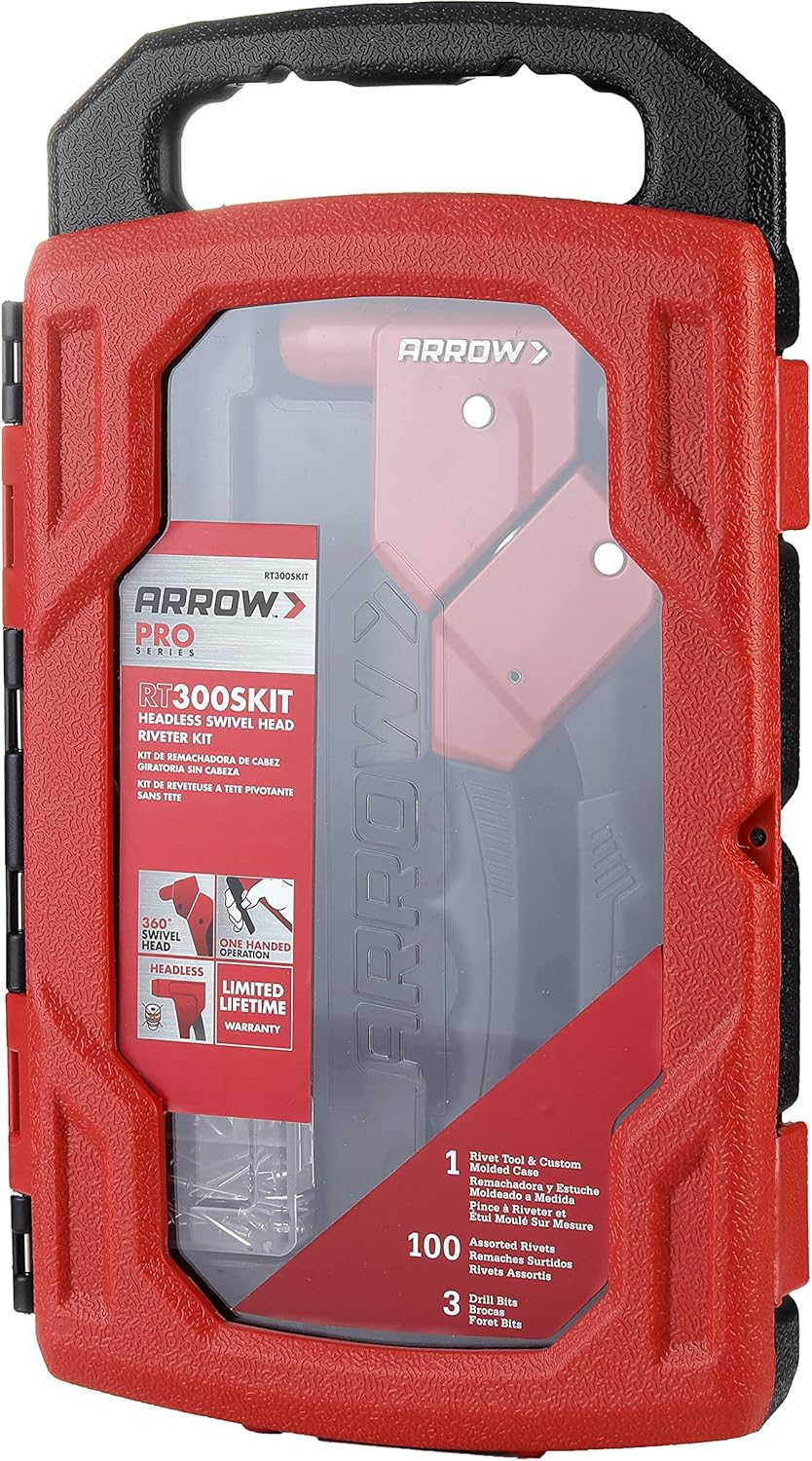 Amazon.com: Arrow Fastener SHRTKIT-AM Rivet Tool Kit with RT300S ...