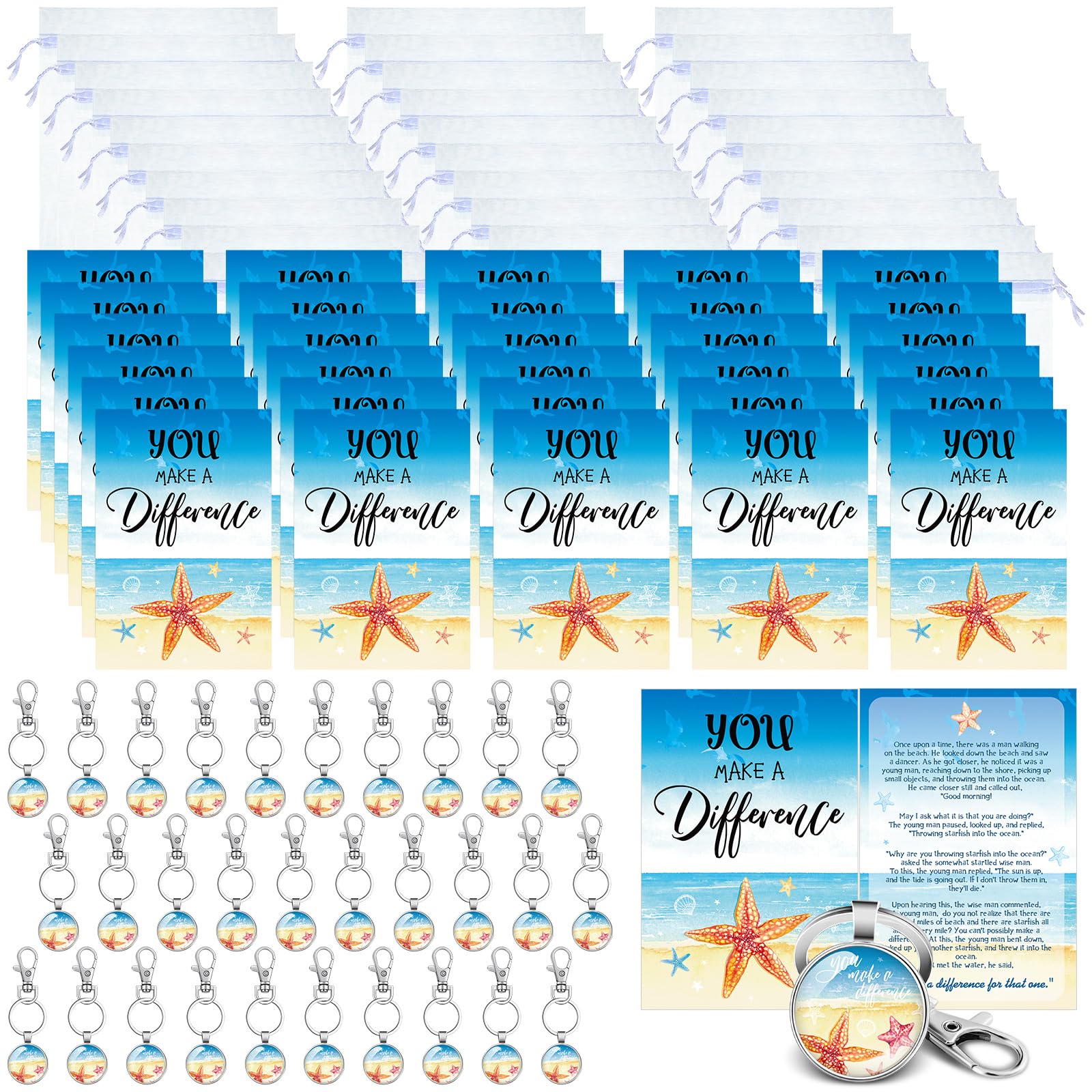 Snapklik.com : 30 Sets Employee Appreciation Gifts Bulk Starfish Story ...