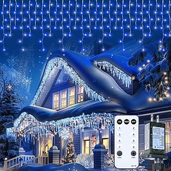 Minetom Icicle Lights for Outside, 100Ft 832 LED Christmas Lights with ...