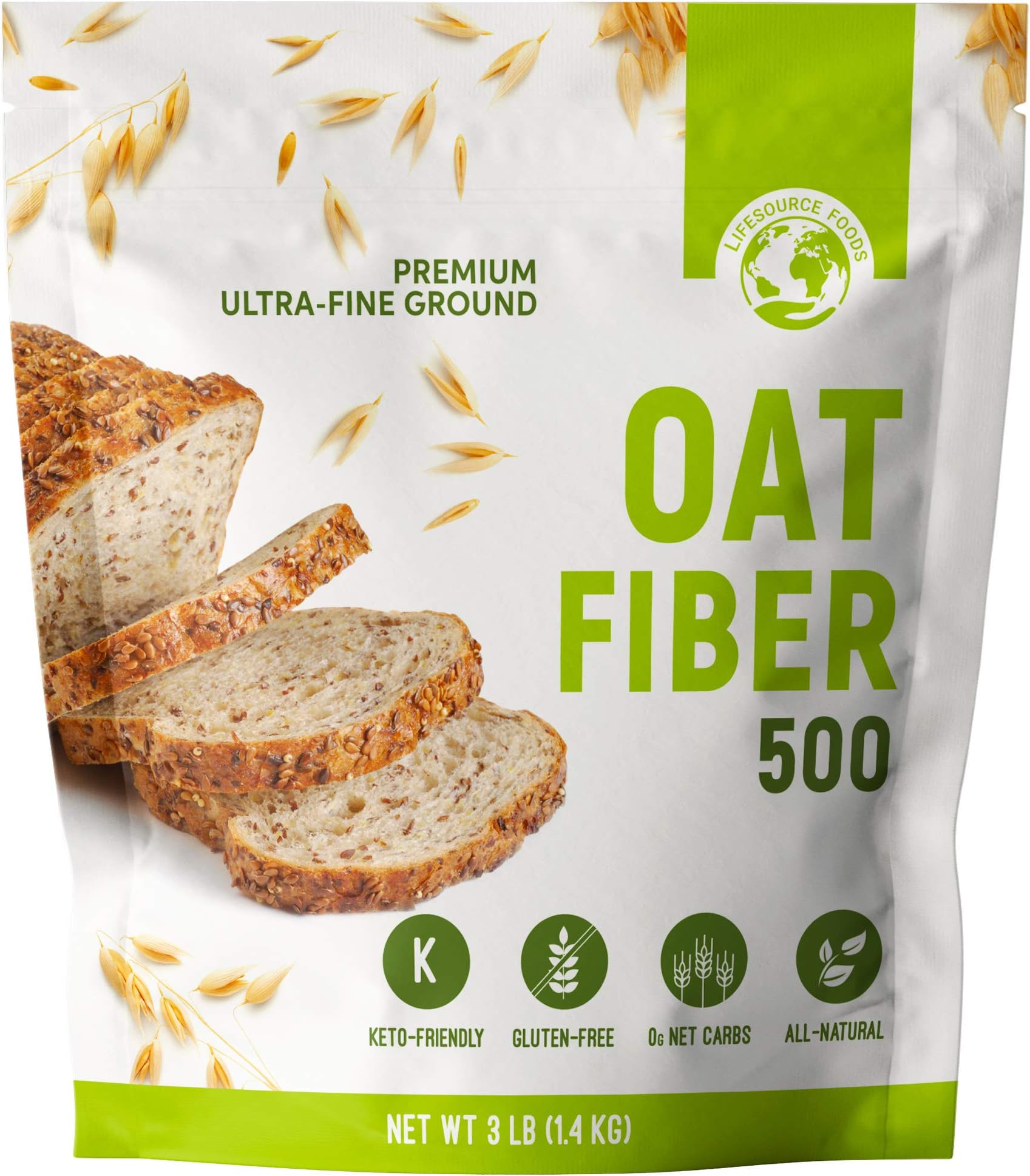 Amazon.com: Anthony's Organic Oat Fiber, 1.5 lb, Gluten Free, Non GMO ...